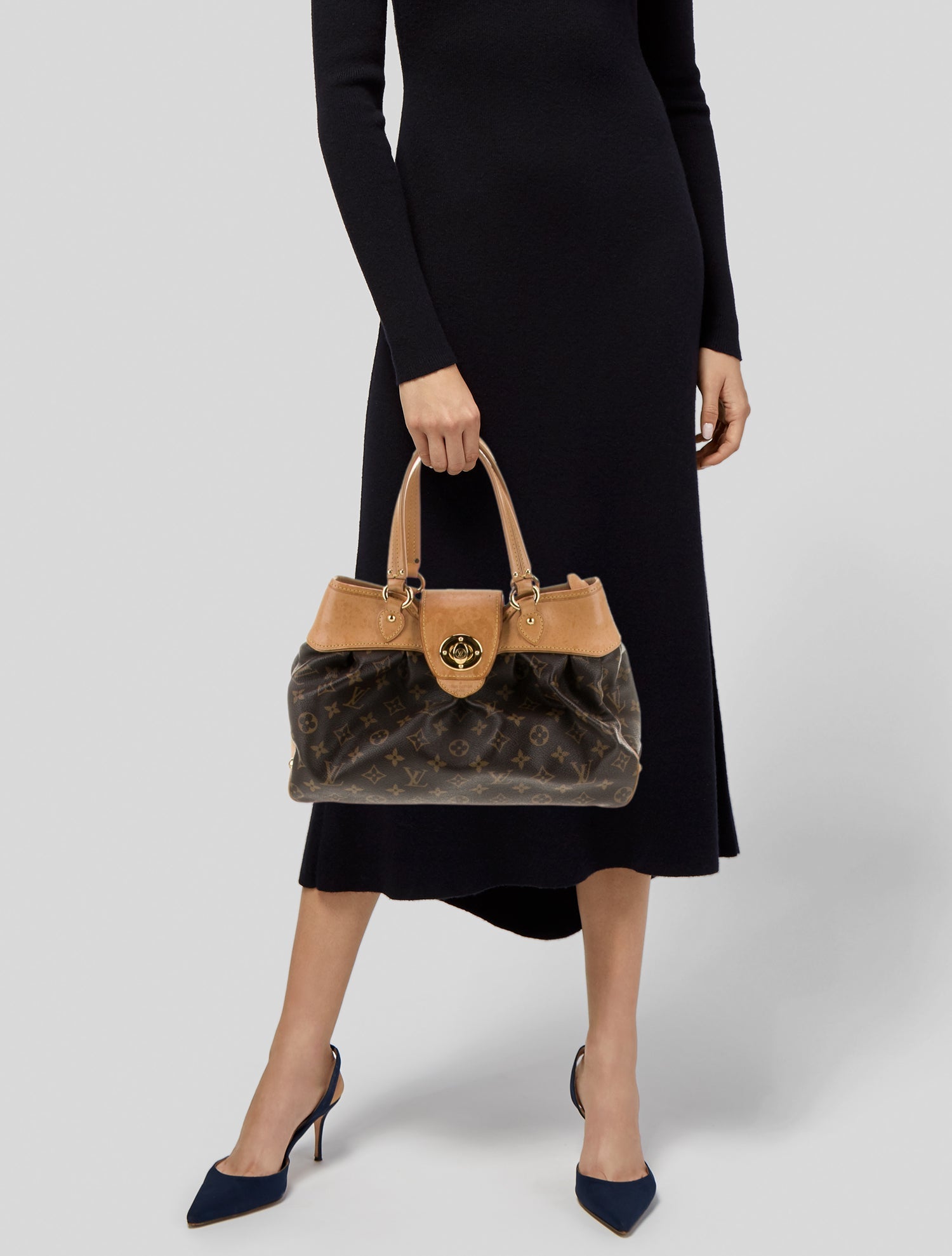 Louis Vuitton LV Monogram Manhattan GM Vintage - Brown Handle Bags ...