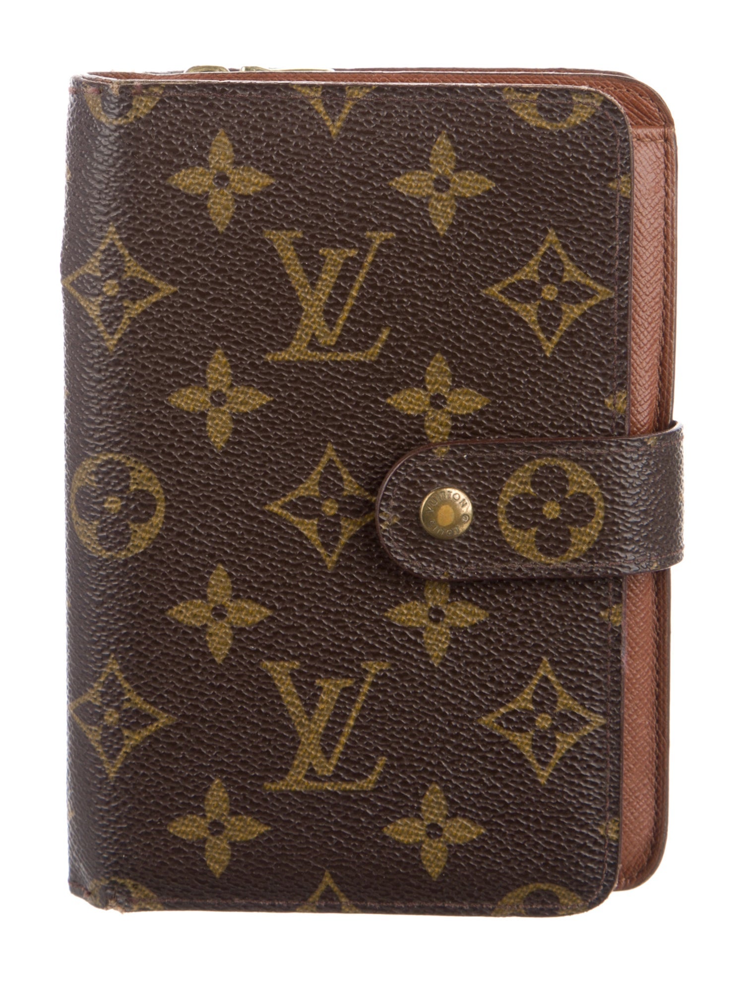 Louis Vuitton LV Monogram Coated Canvas Porte-Papier Zippé Wallet ...