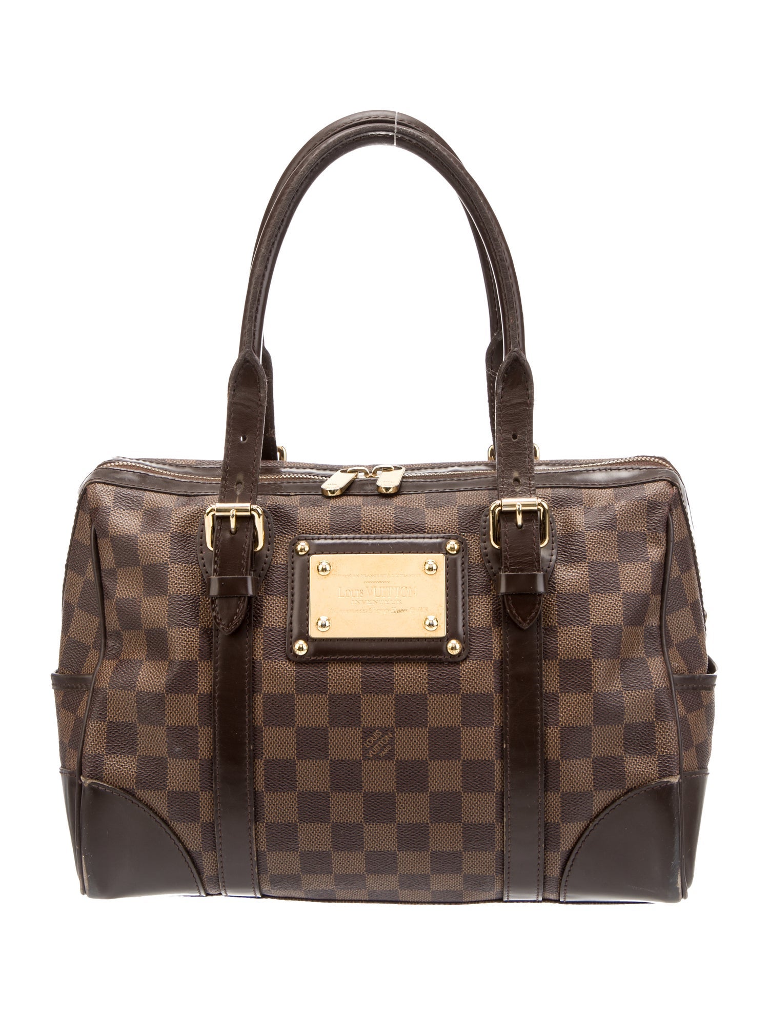 Louis Vuitton Damier Ebene Berkeley - Brown Handle Bags, Handbags ...