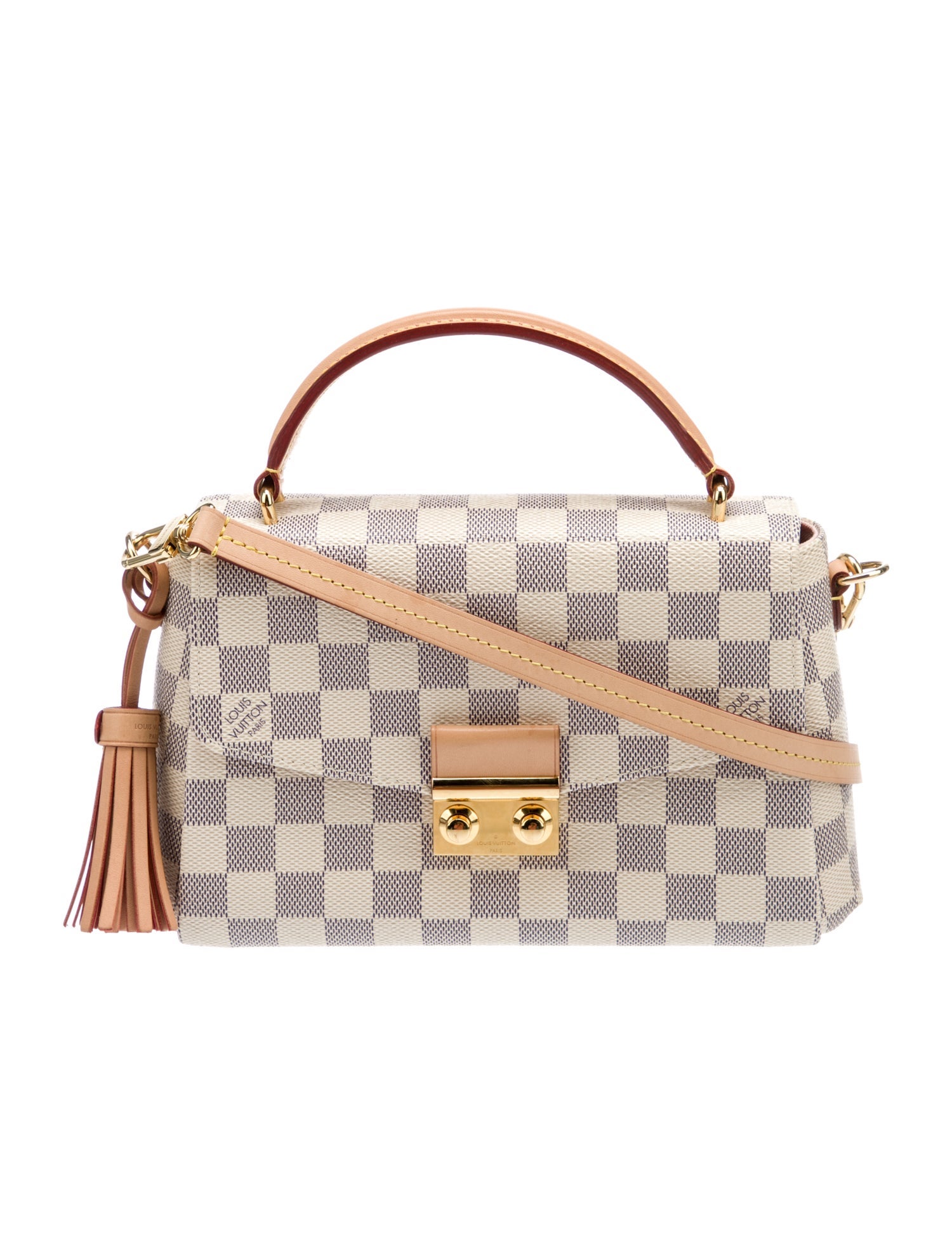 Louis Vuitton Damier Azur Croisette - White Crossbody Bags, Handbags ...