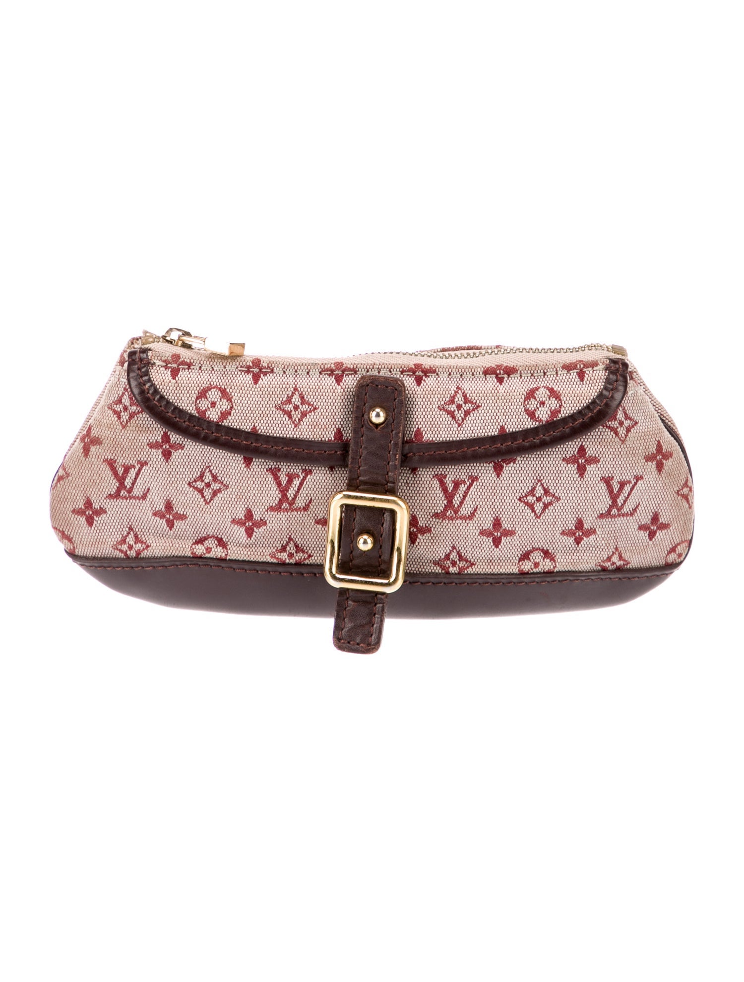 Louis Vuitton Monogram Mini Lin Berangere Vintage - Burgundy Clutches ...