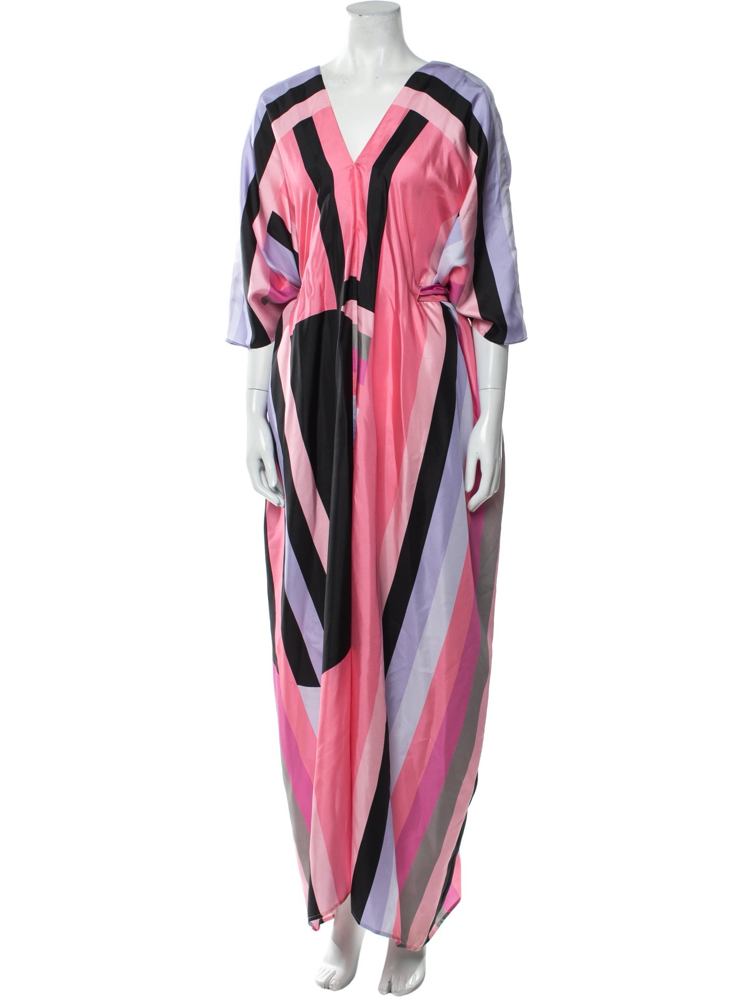 Louisa Parris Striped Long Dress w/ Tags - Pink Dresses, Clothing ...