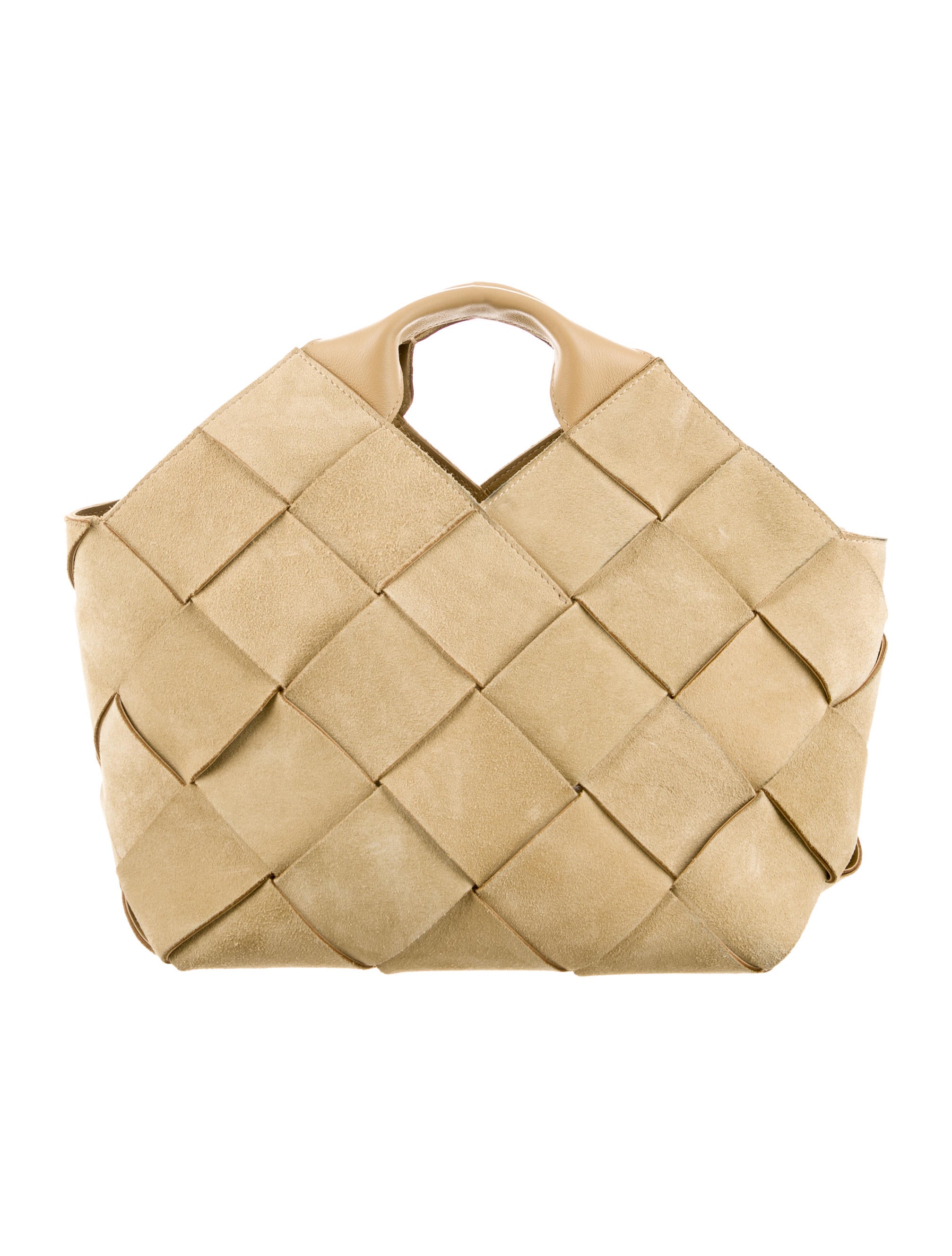 Loewe Basket Weave Suede Handle Bag - Handbags - LOW20989 | The RealReal