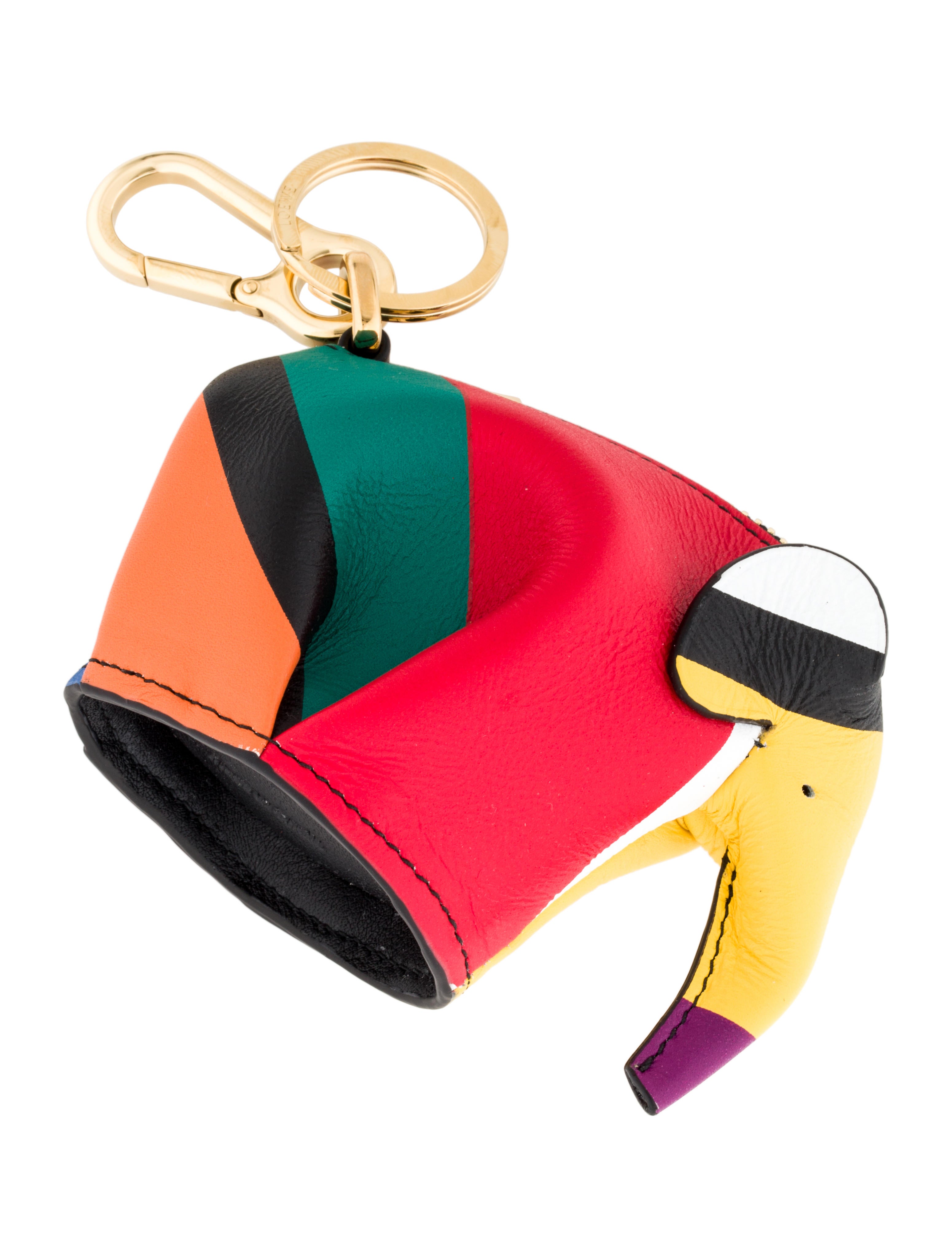 Loewe Leather Elephant Keychain - Accessories - LOW21263 | The RealReal