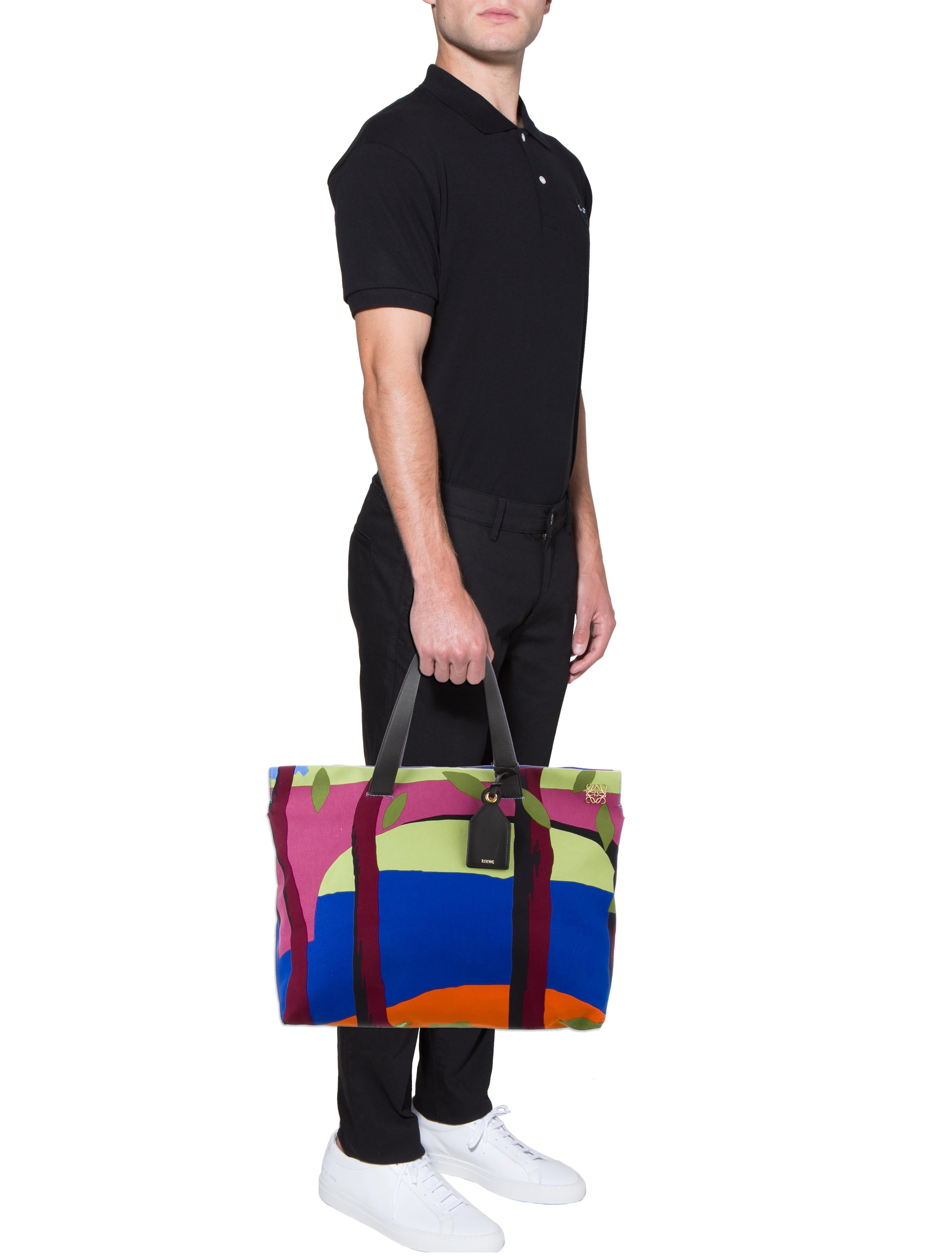 Loewe 2015 Falling Leaves Beach Bag w/ Tags - Totes, Bags - LOW21527 ...