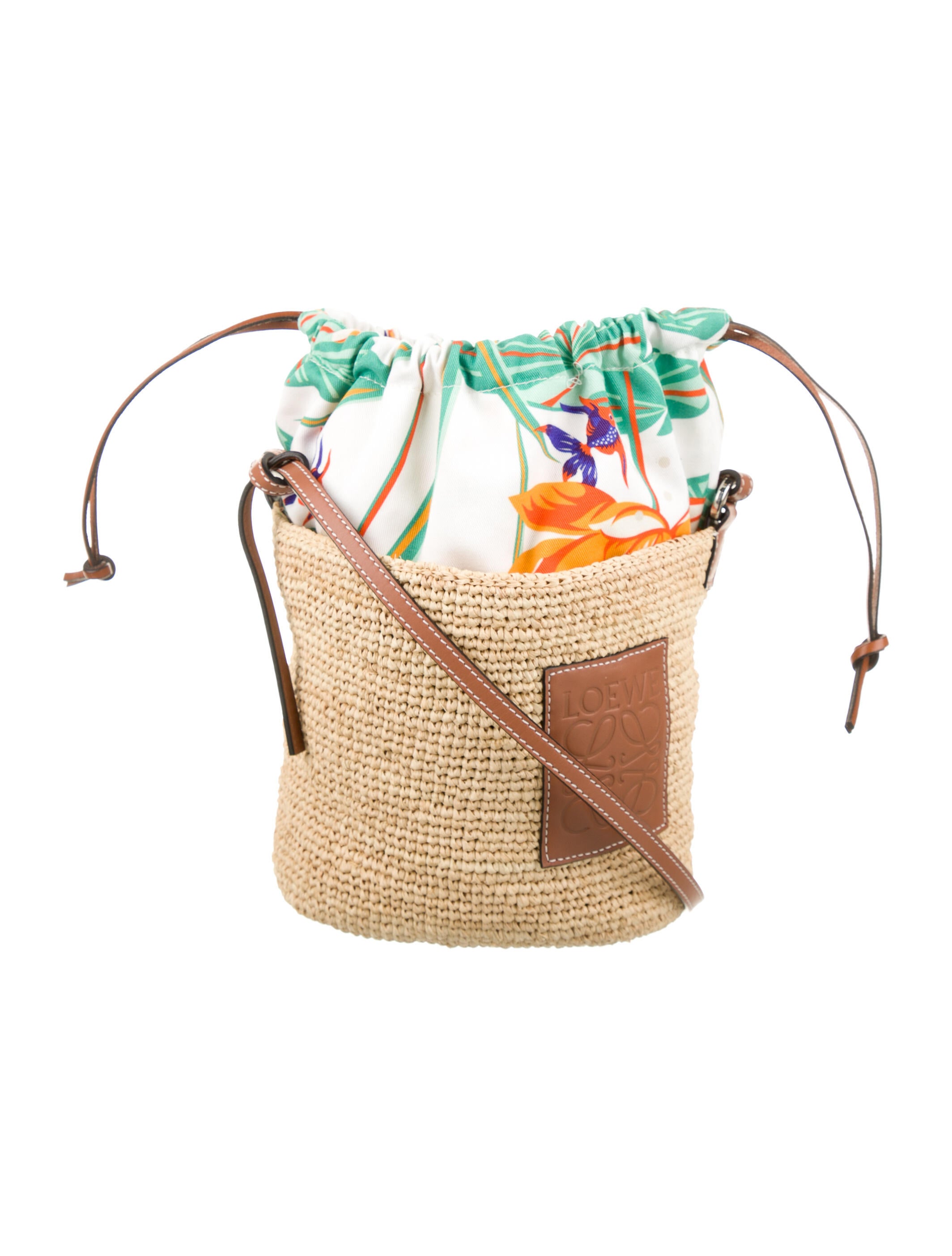 Loewe 2016 Weaved Suede Fringe Crossbody Bag w/ Tags - Neutrals ...