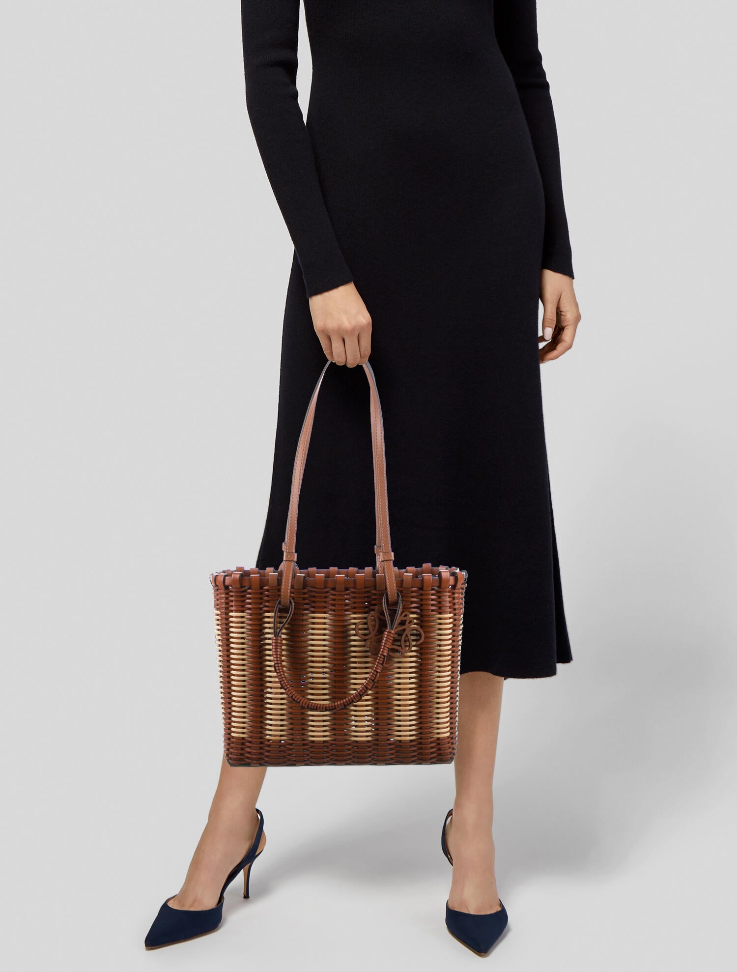 Loewe Small Woven Basket Bag - Brown Totes, Handbags - LOW21330 | The ...