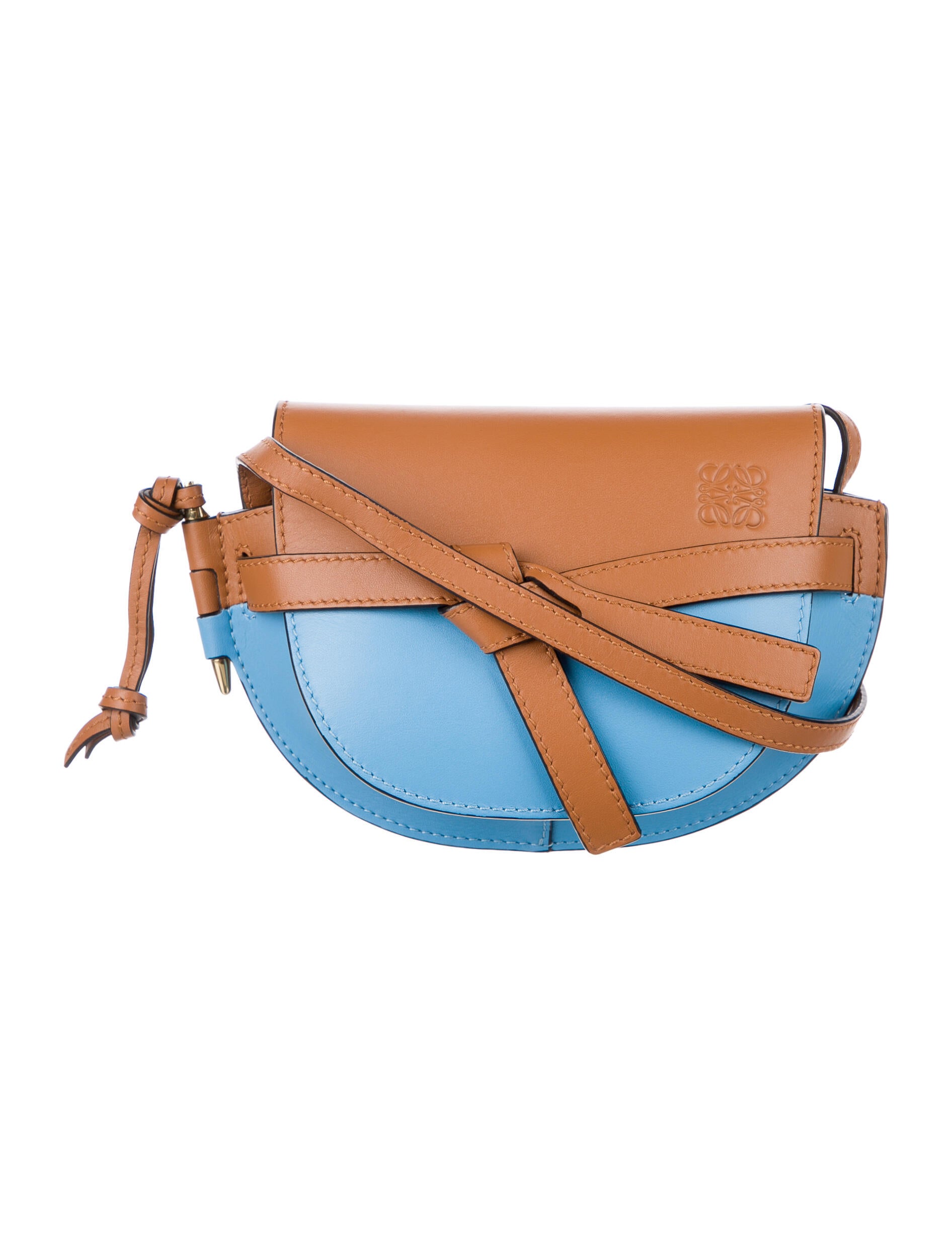 Loewe Mini Gate Bag - Blue Crossbody Bags, Handbags - LOW41613 | The ...