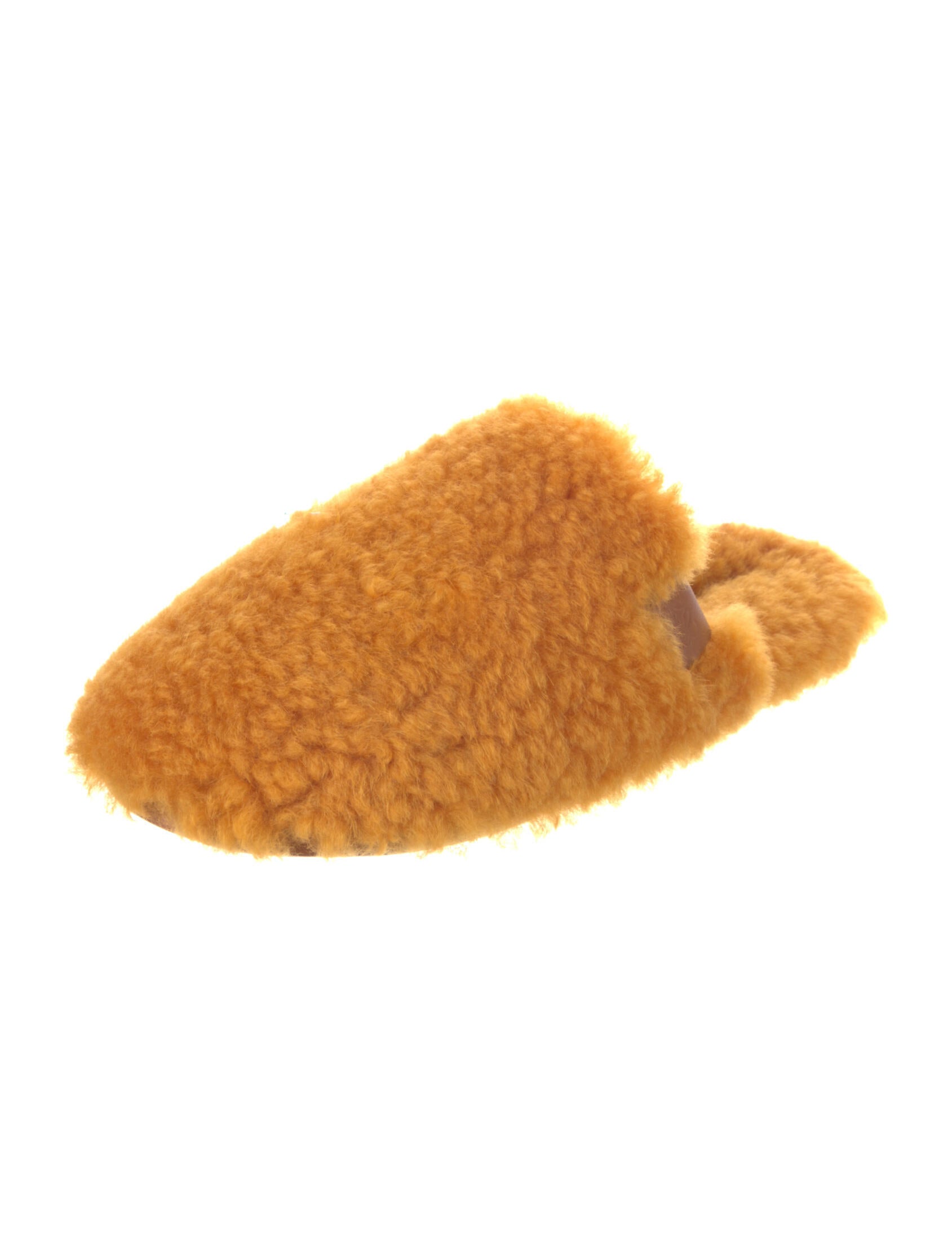 Loewe Shearling Slippers - Yellow Loafers, Shoes - LOW41753 | The RealReal
