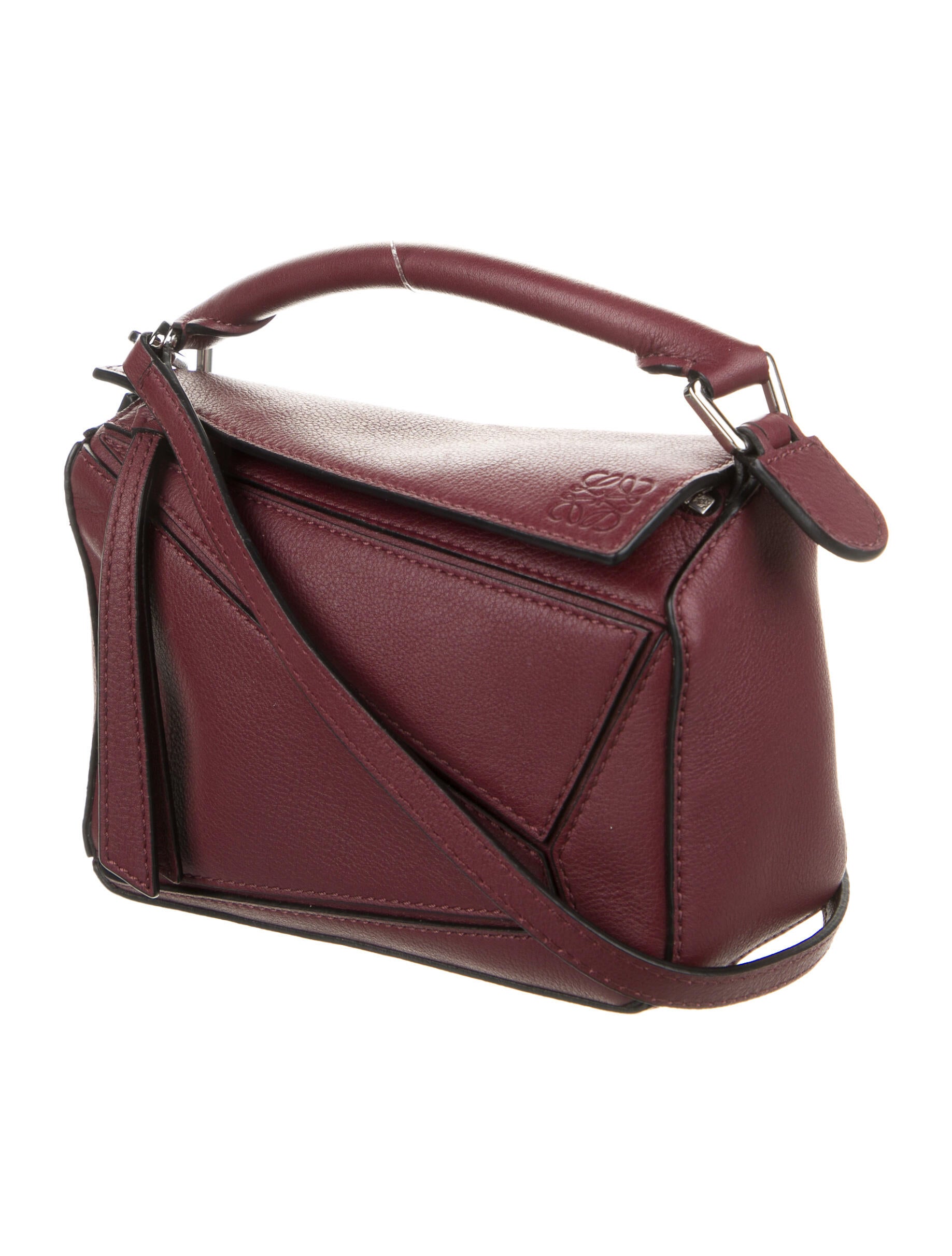 Loewe Mini Puzzle Bag - Burgundy Crossbody Bags, Handbags - LOW42211 ...