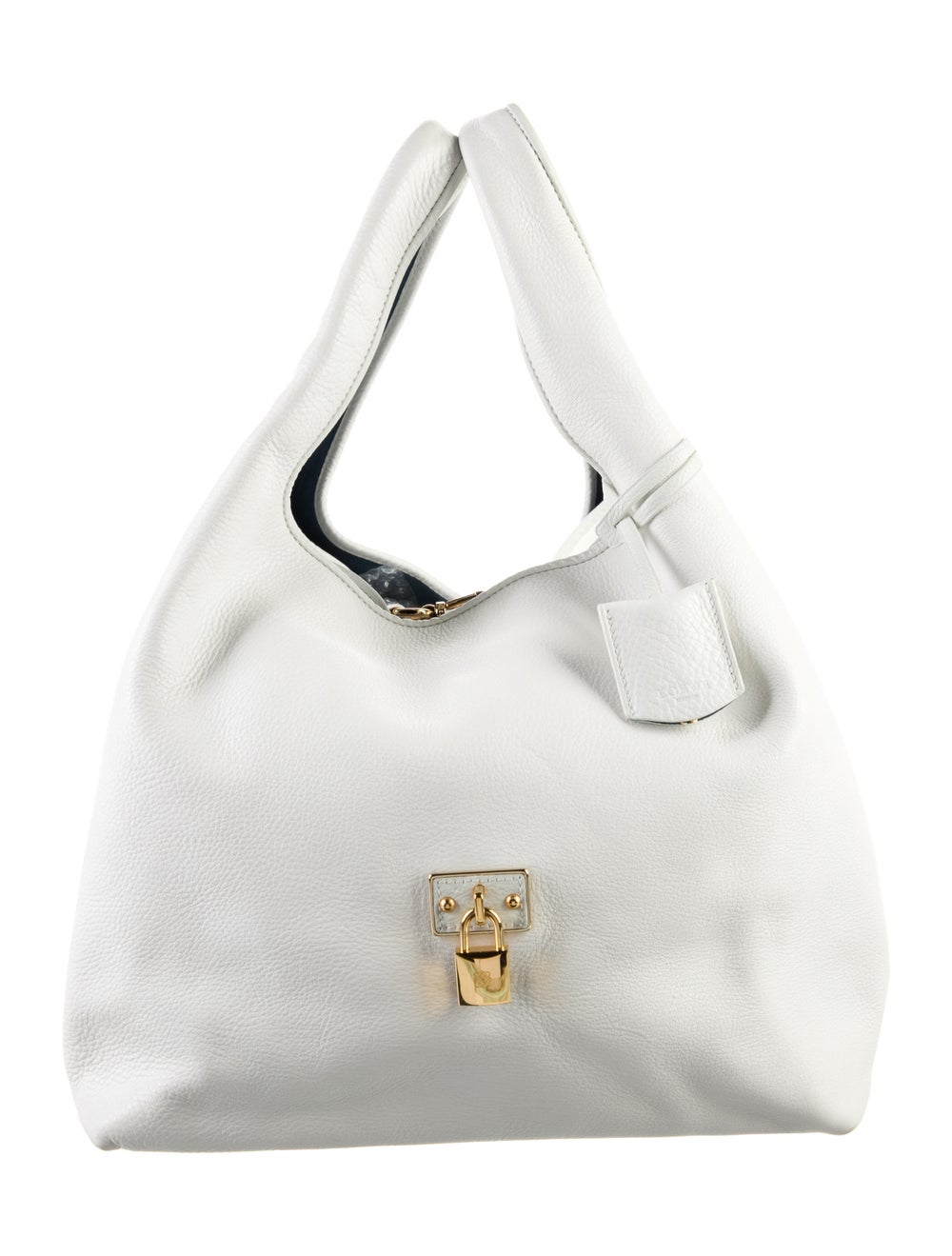 Loewe Leather Calle Lock Hobo - White Hobos, Handbags - LOW42532 | The ...