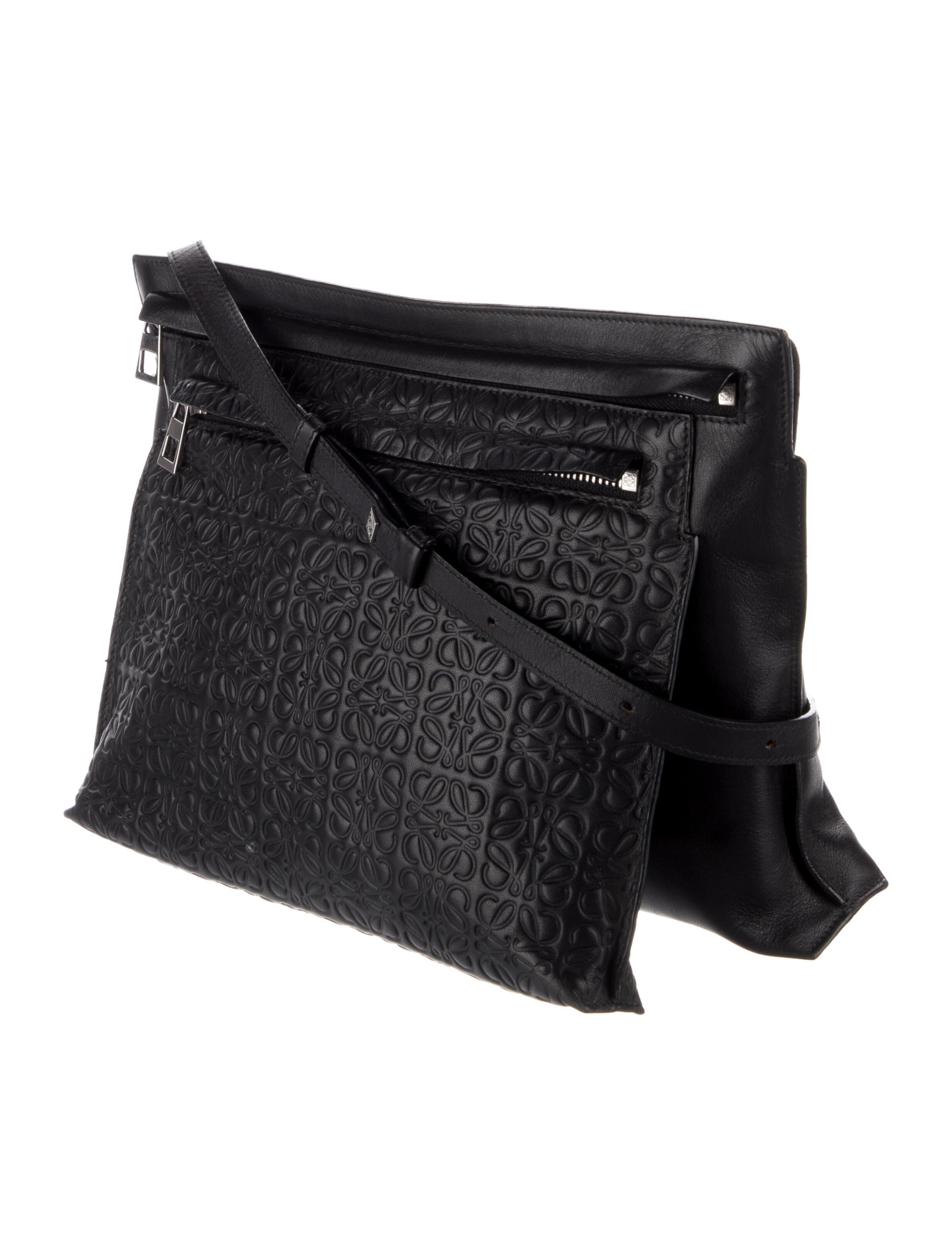 Loewe Large Double Pouch Crossbody Bag - Black Crossbody Bags, Handbags ...