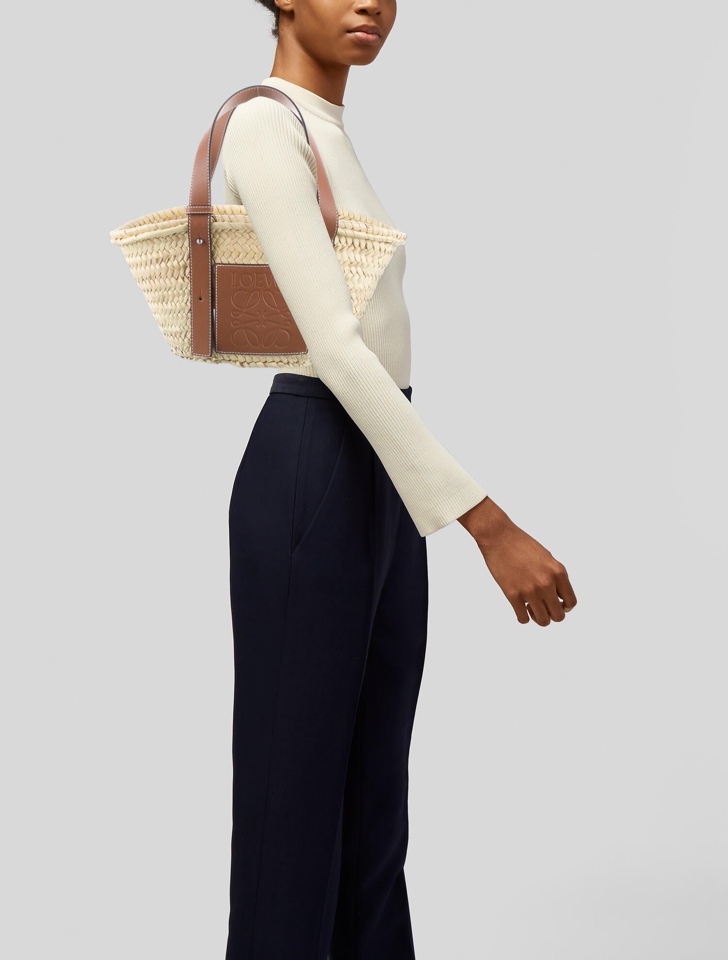 Loewe Small Raffia Basket Bag - Neutrals Totes, Handbags - LOW43828 ...