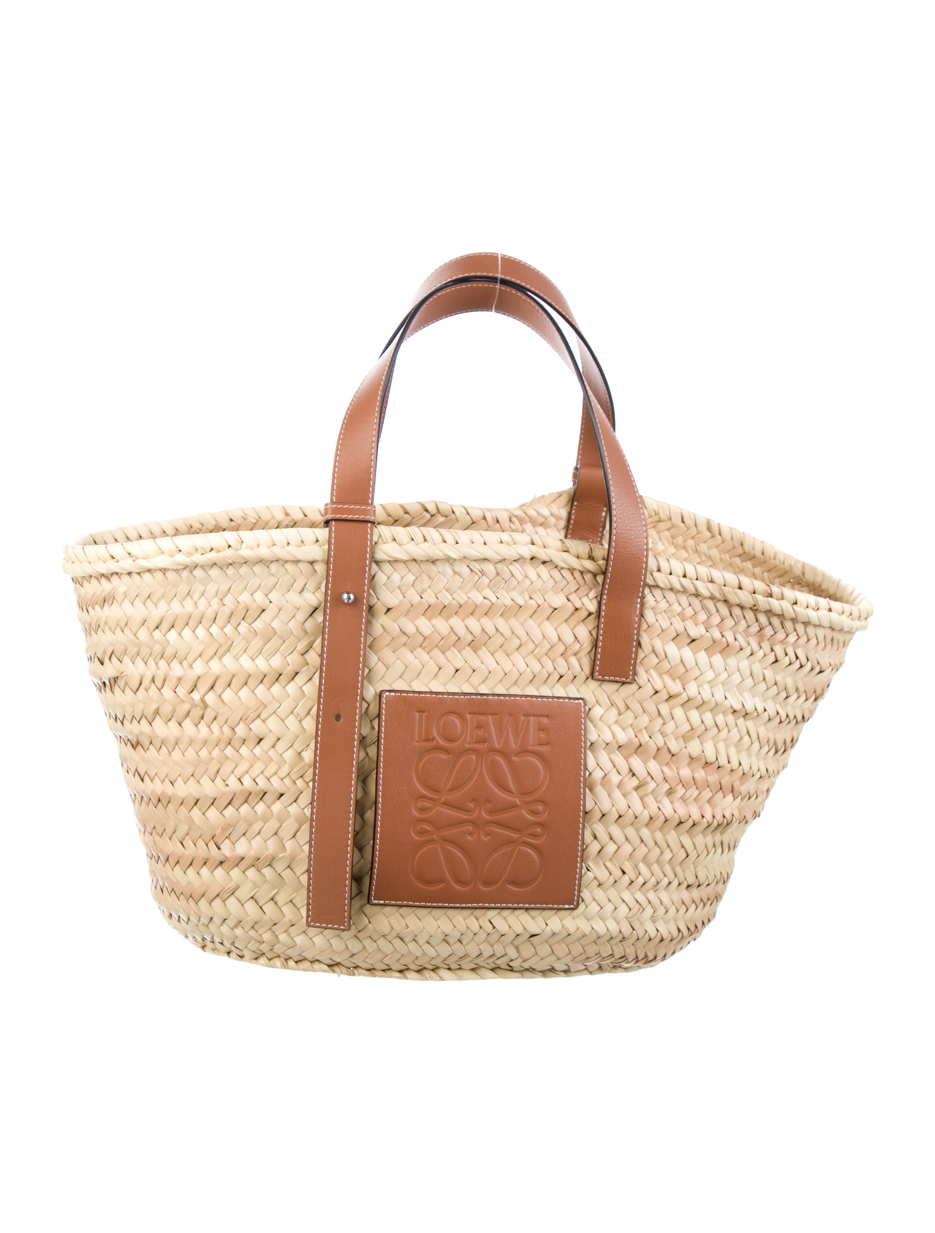 Loewe Studded Leather Woven Bag - Neutrals Totes, Handbags - LOW40653 ...