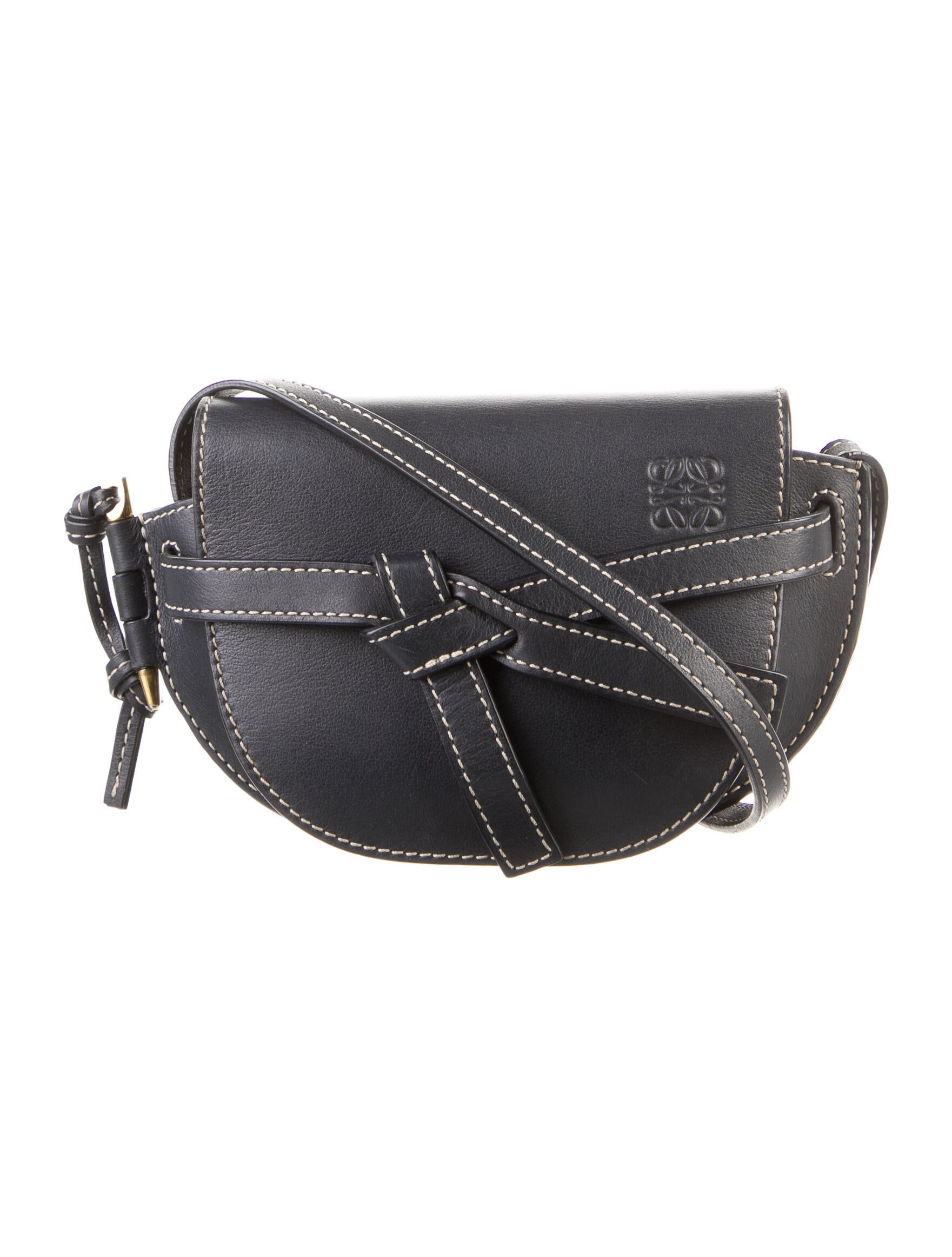 Loewe Mini Gate Bag - Blue Crossbody Bags, Handbags - LOW47122 | The ...