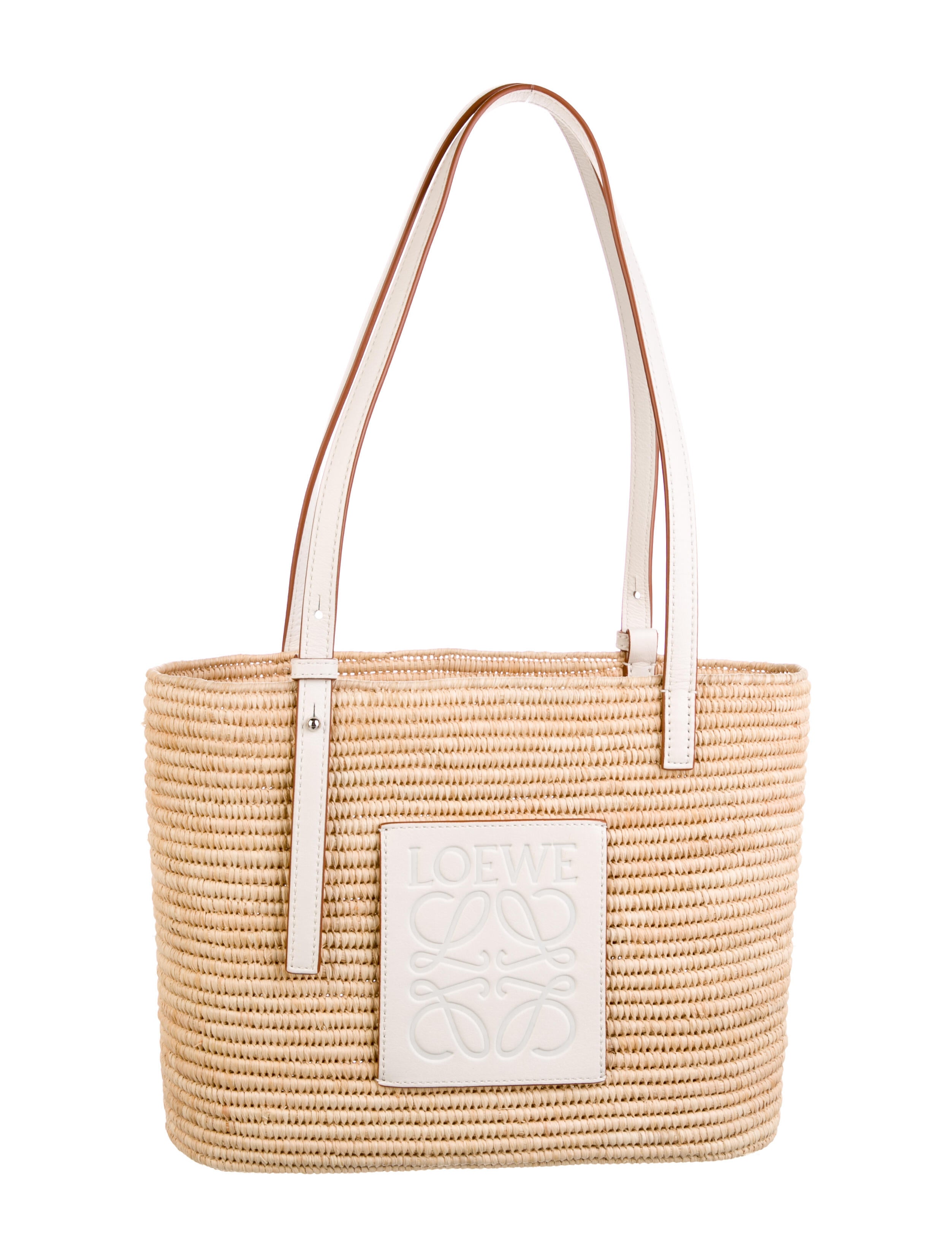 Loewe x Paula's Ibiza Anagram Straw Basket Tote w/ Tags - Neutrals ...