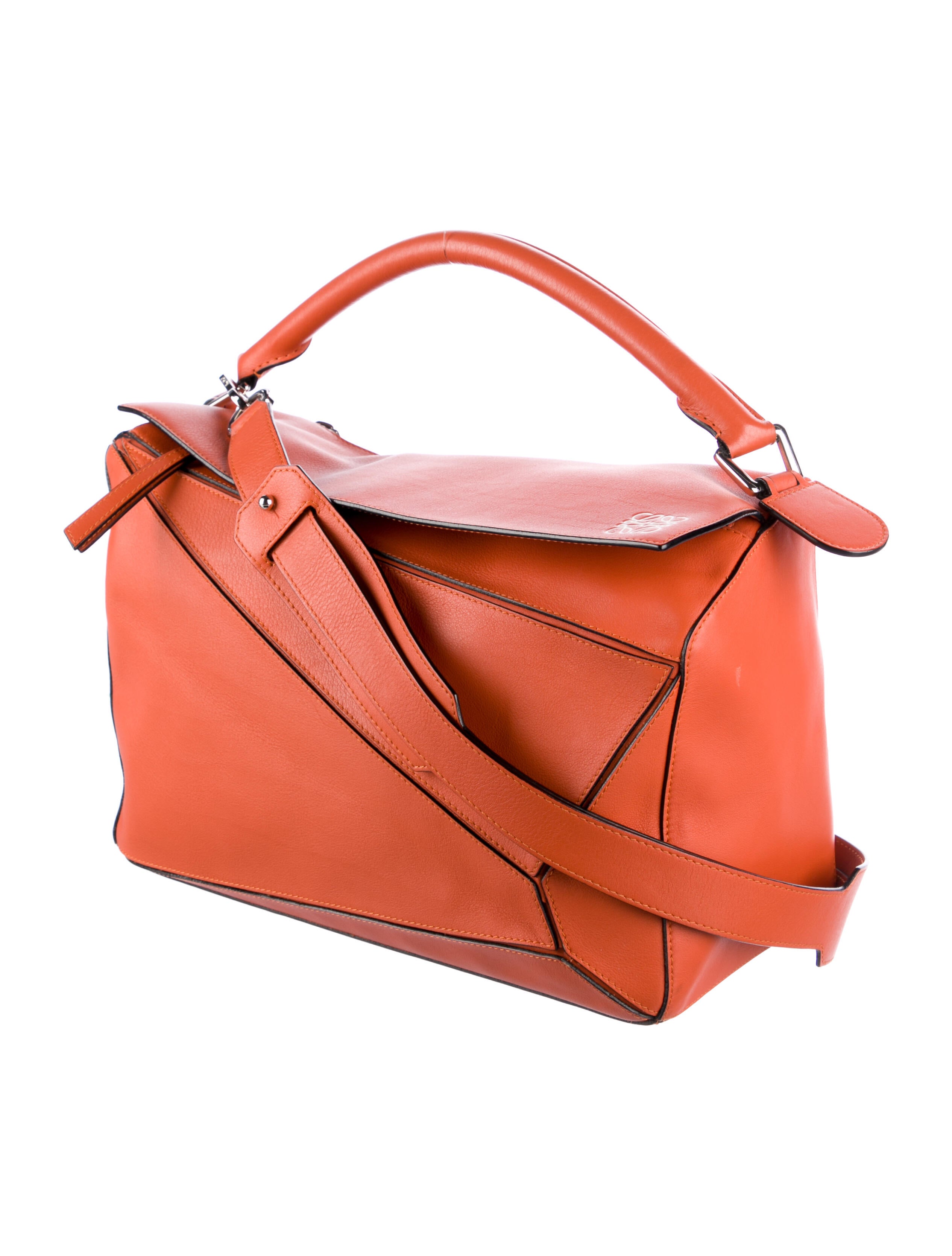 Loewe Large Puzzle Bag - Orange Shoulder Bags, Handbags - LOW47841 ...