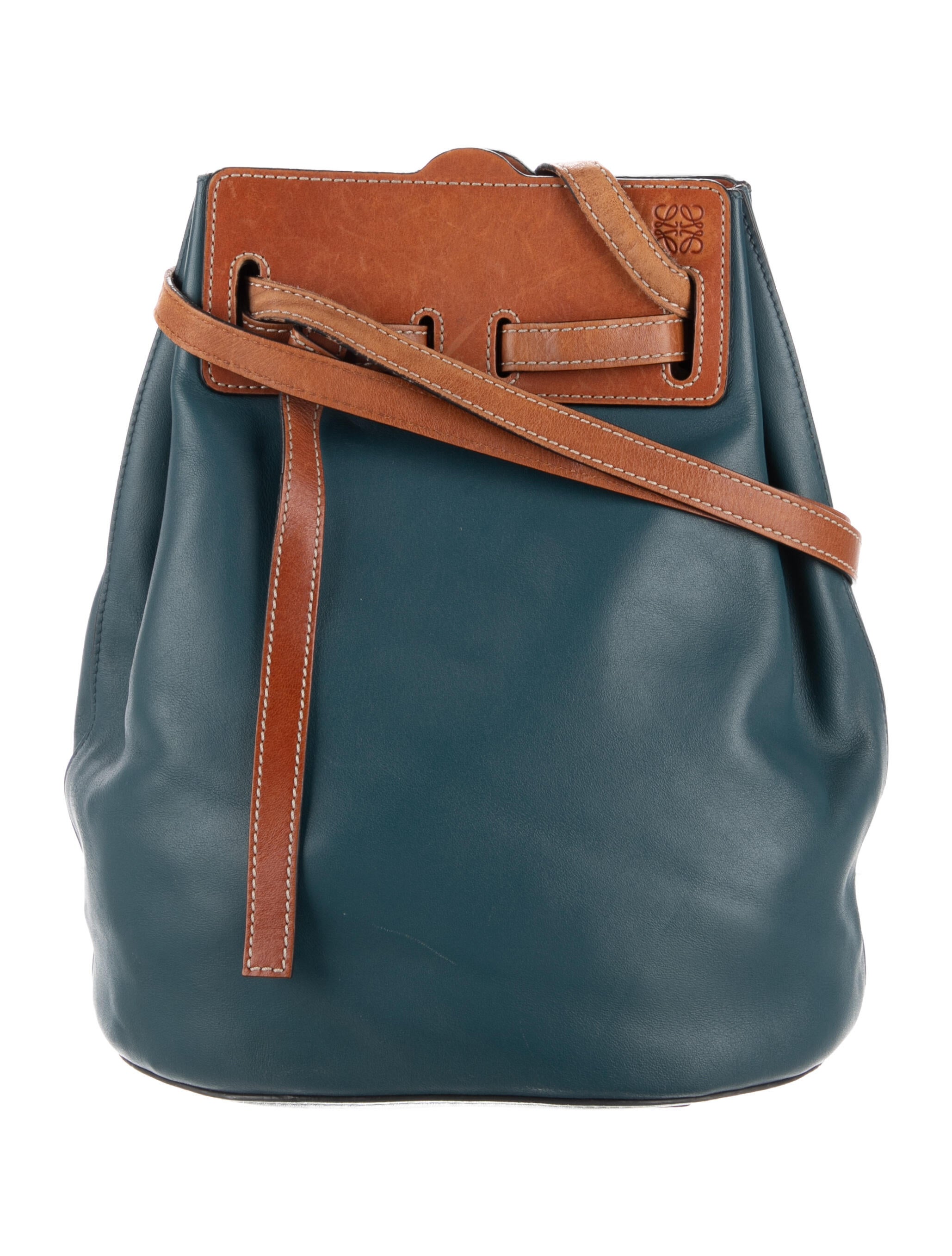 Loewe Leather Ballon Bag - Blue Bucket Bags, Handbags - LOW47869 | The ...