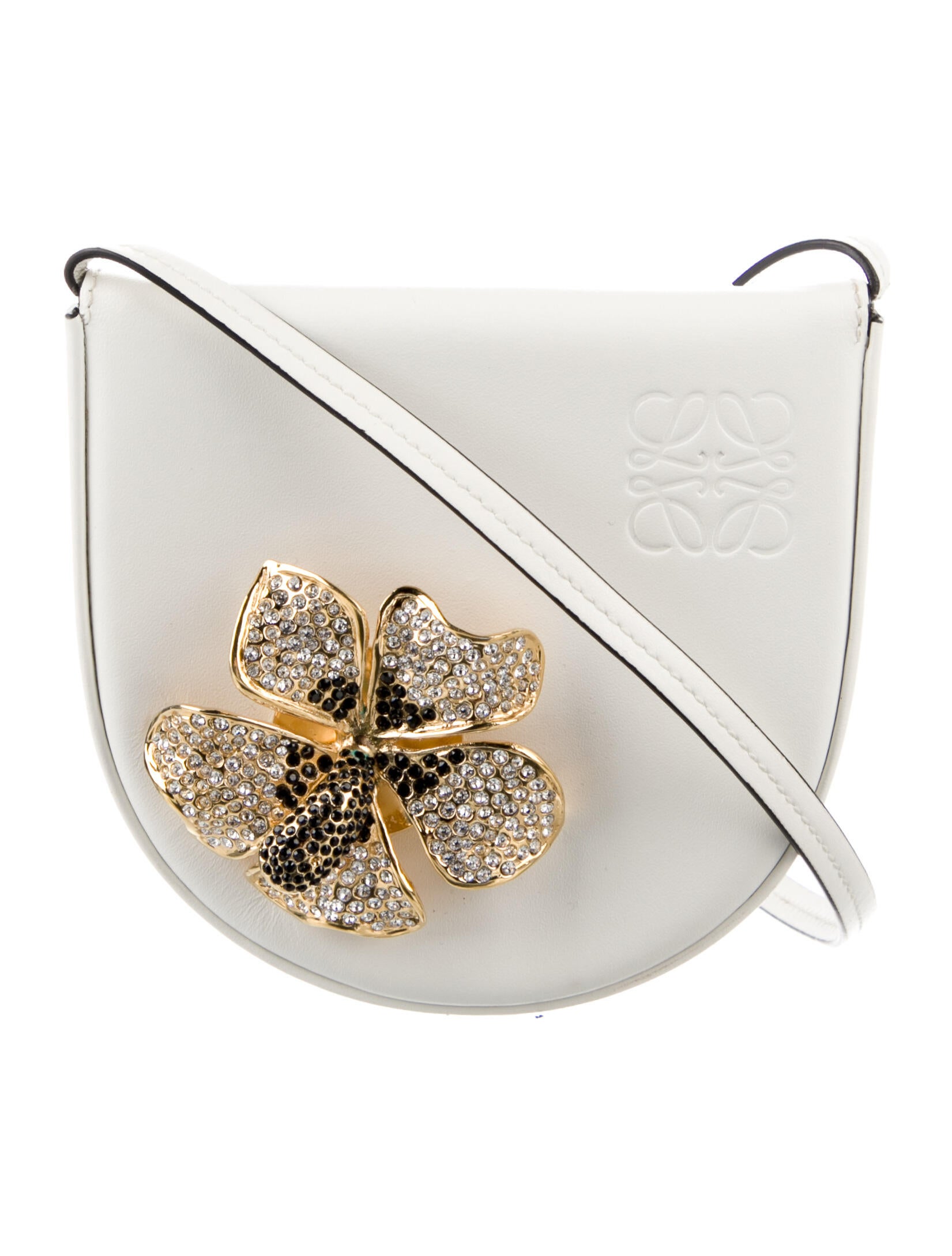 Loewe 2020 Metal Small Heel Pouch - White Mini Bags, Handbags ...