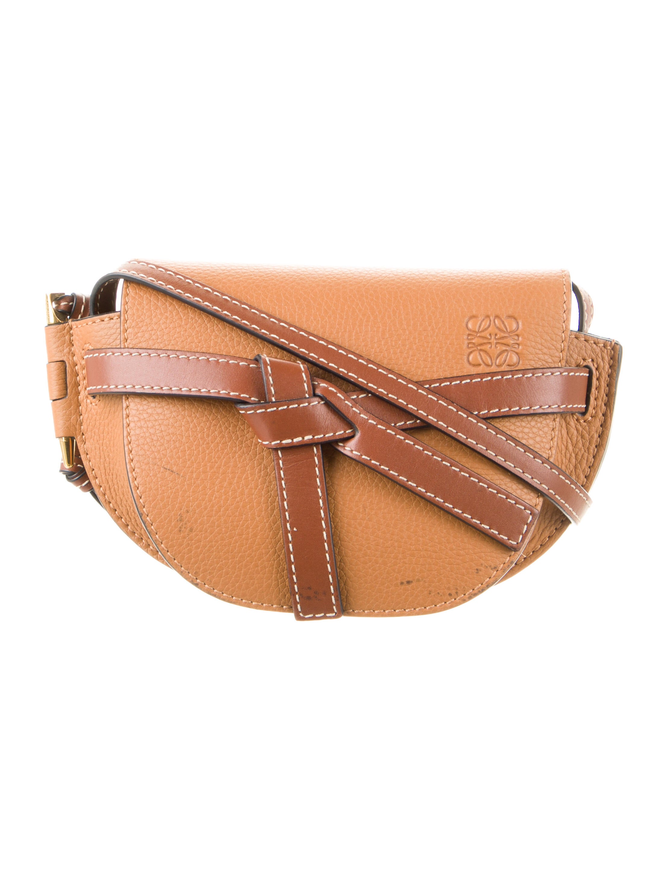 Loewe Mini Gate Bag - Brown Mini Bags, Handbags - LOW49115 | The RealReal