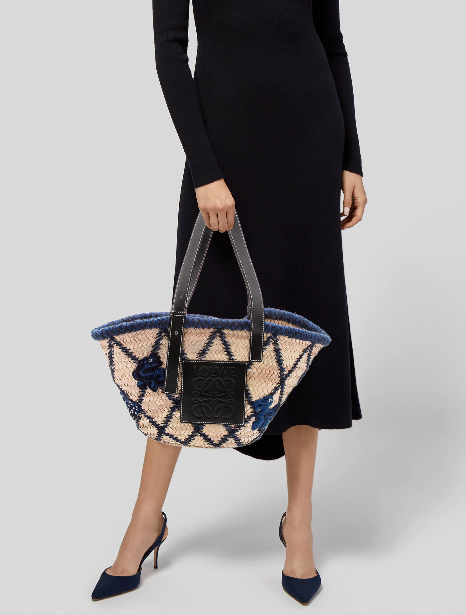 Loewe Medium Embroidered Basket Bag - Neutrals Totes, Handbags ...