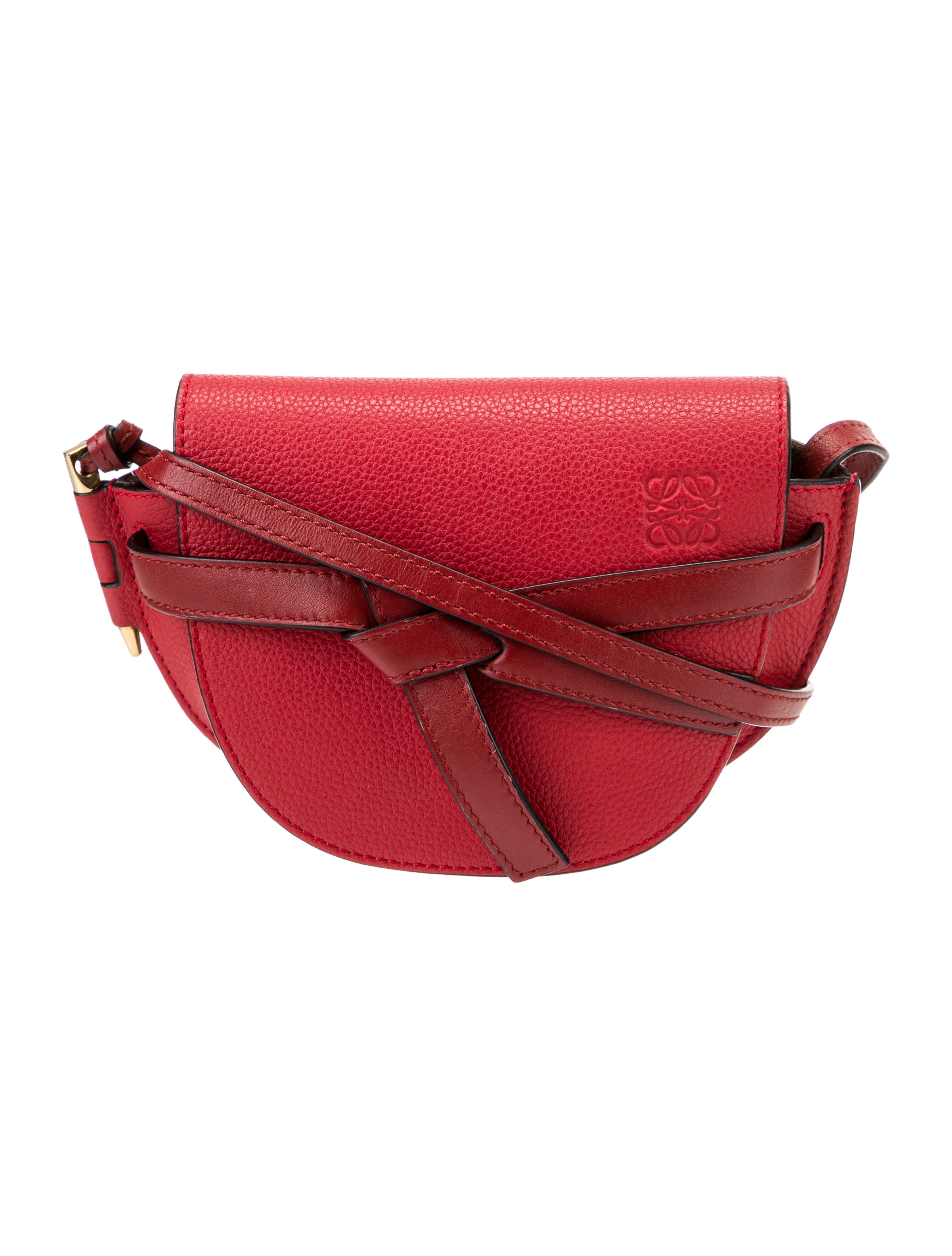 Loewe Mini Gate Bag - Red Crossbody Bags, Handbags - LOW52890 | The ...