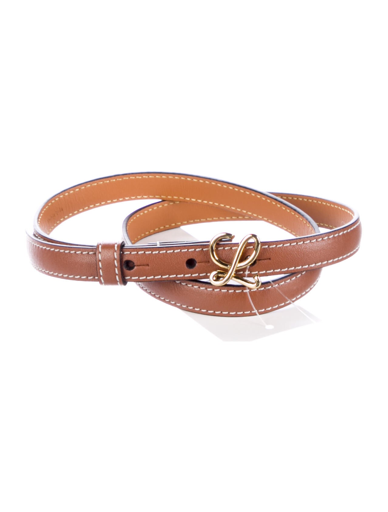 Loewe Skinny Leather Belt - Brown Belts, Accessories - LOW52960 | The RealReal