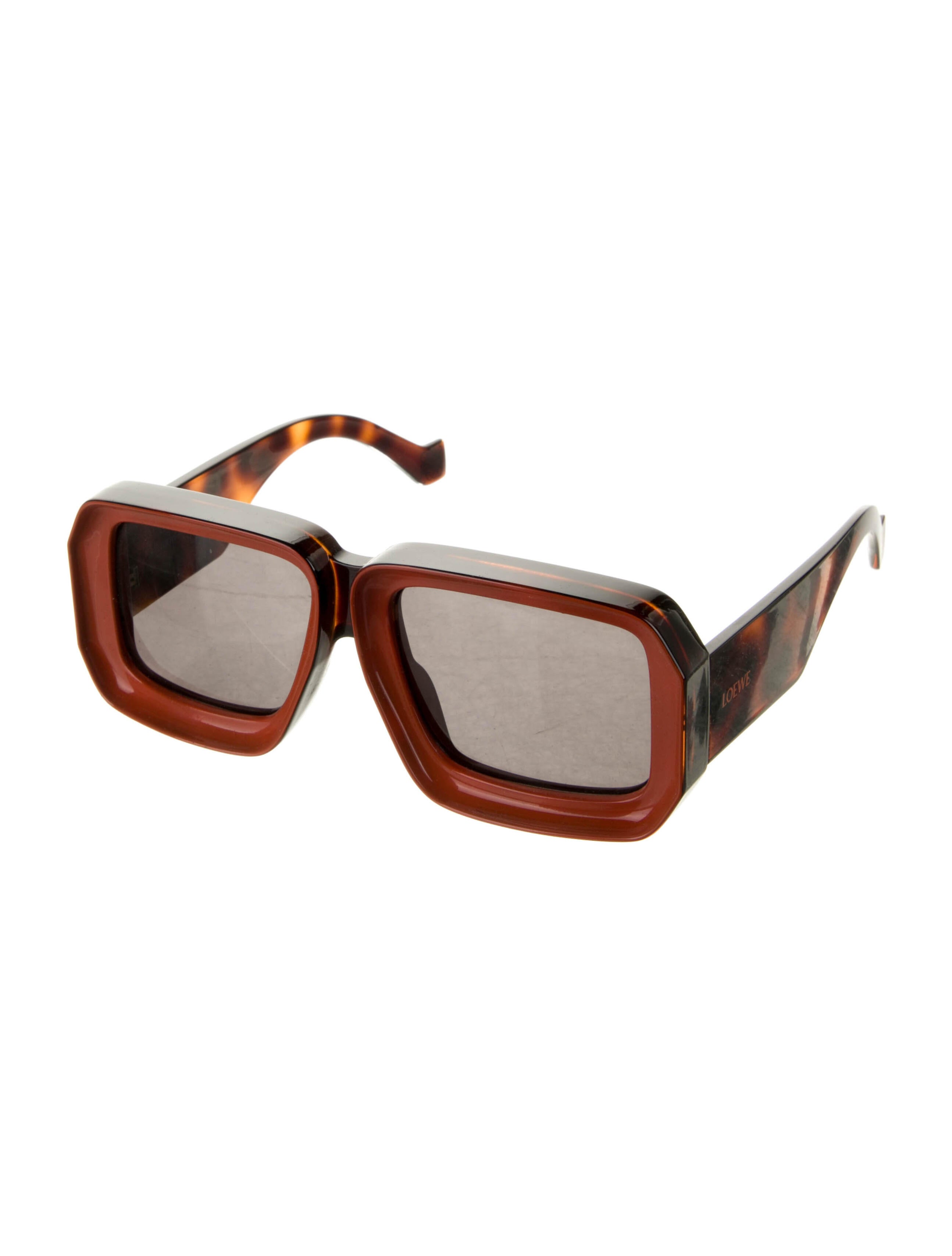 Loewe Square Tinted Sunglasses - Brown Sunglasses, Accessories ...
