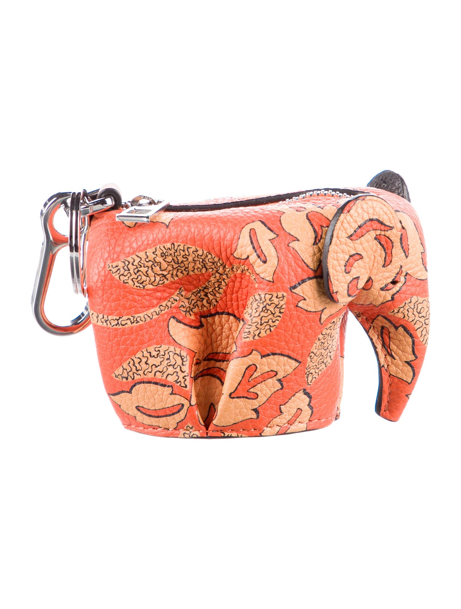 Loewe Paula Elephant Bag Charm - Orange Keychains, Accessories ...