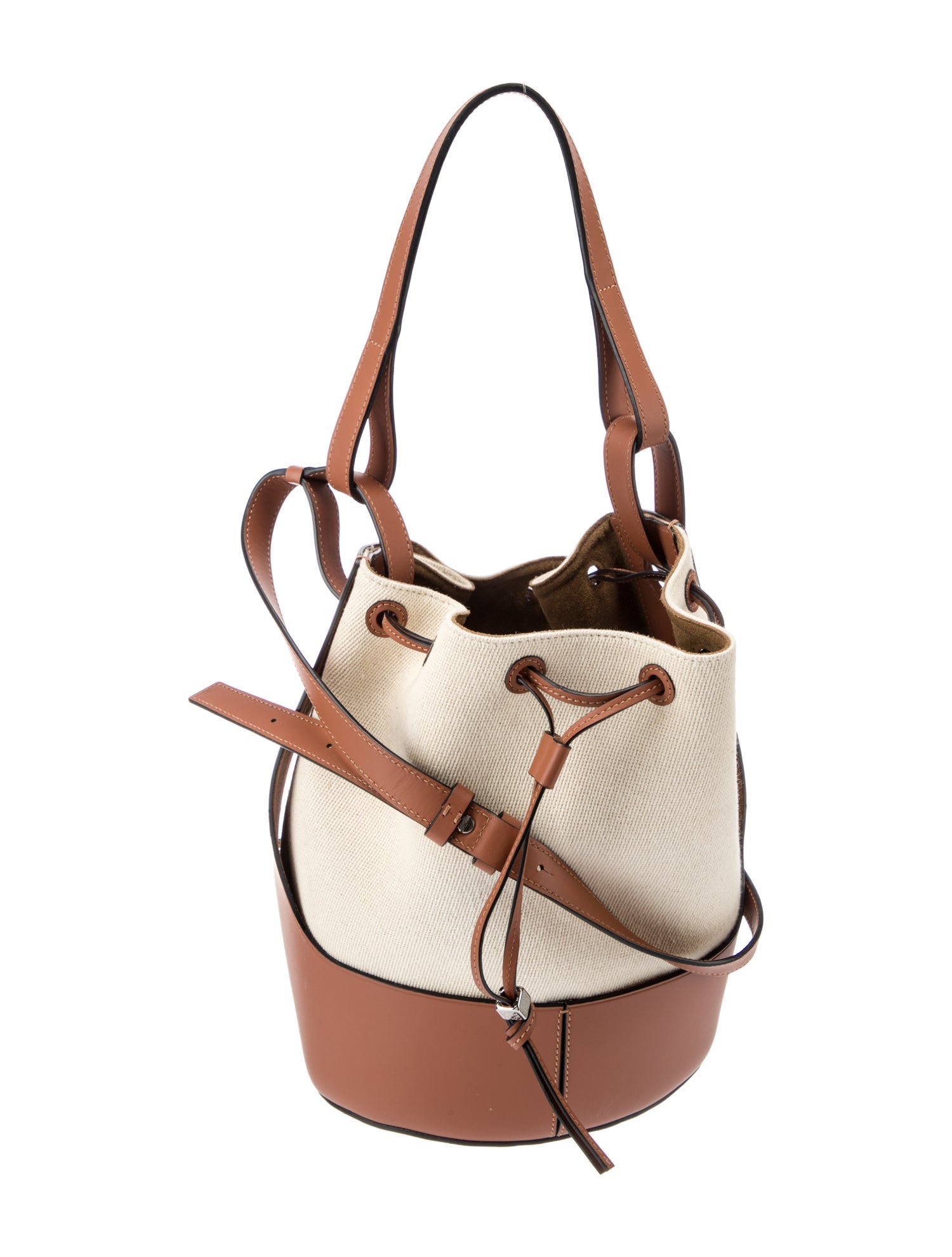Chloé x Mifuko Small Raffia Leather-Trimmed Bucket Bag - Neutrals ...