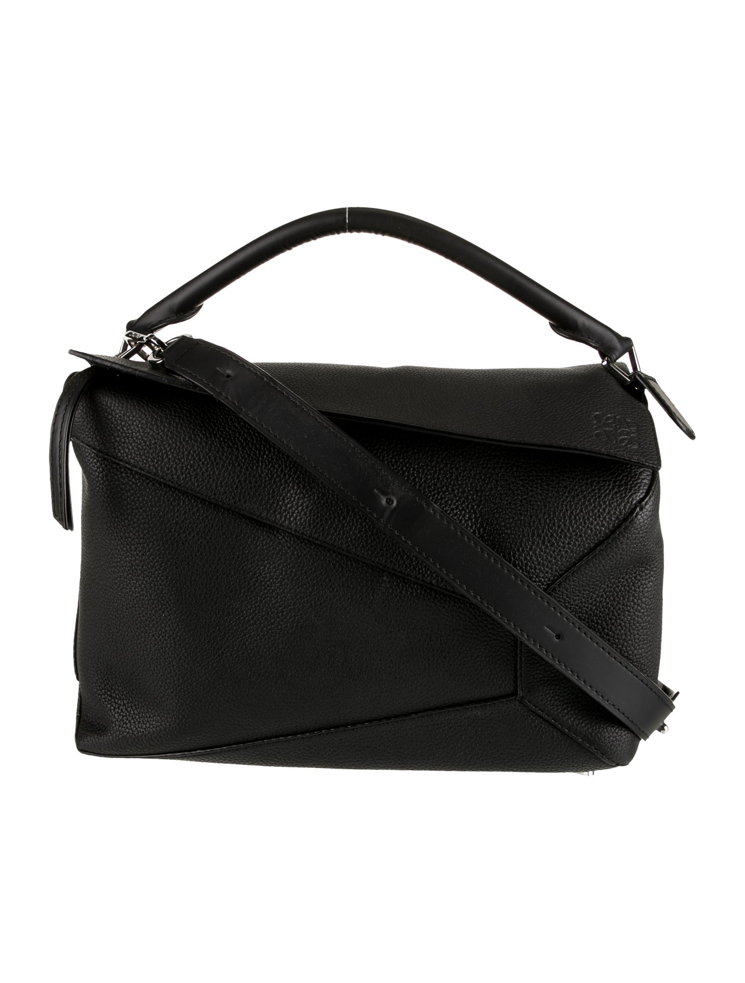 Loewe Large Puzzle Bag - Black Messenger Bags, Bags - LOW56851 | The ...