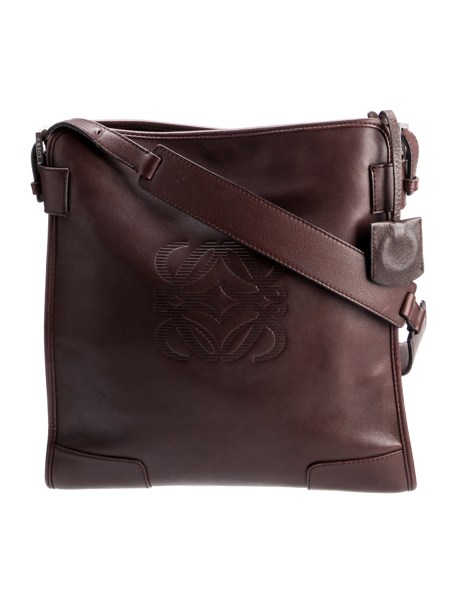 Loewe Leather Crossbody Bag - Brown Crossbody Bags, Handbags - LOW57188 ...