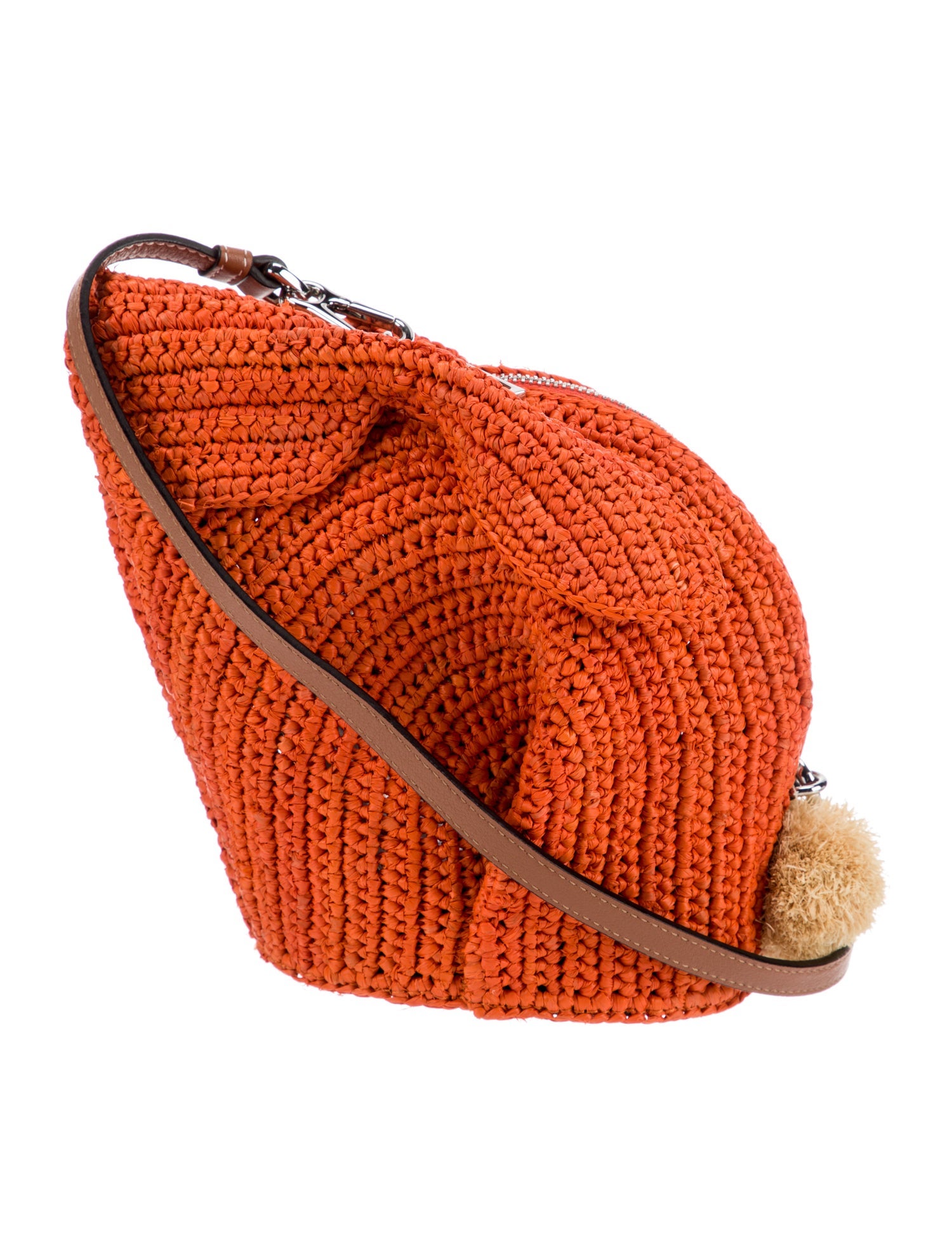 Loewe Raffia Bunny Crossbody - Orange Crossbody Bags, Handbags ...