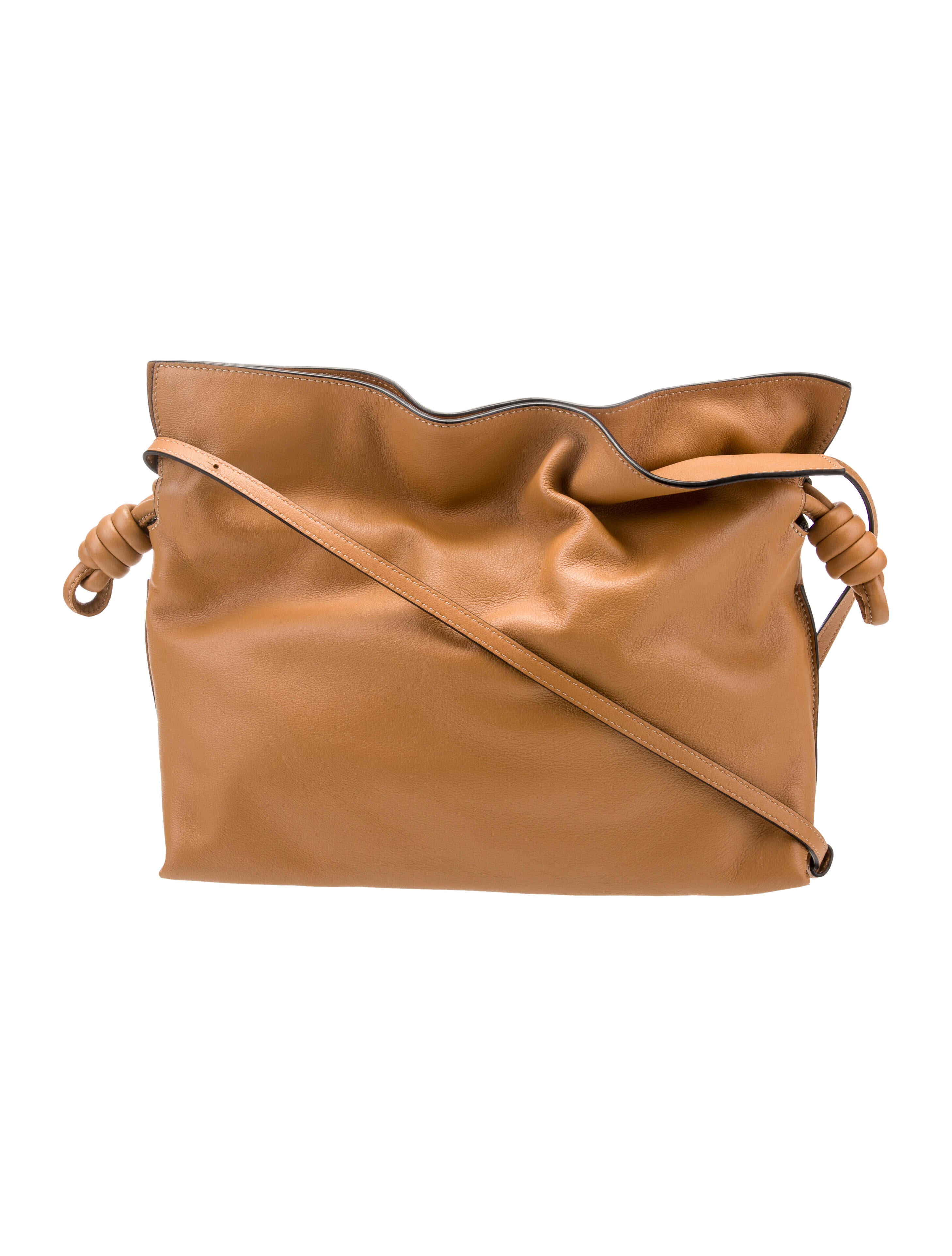Loewe Flamenco Clutch - Brown Clutches, Handbags - LOW58042 | The RealReal