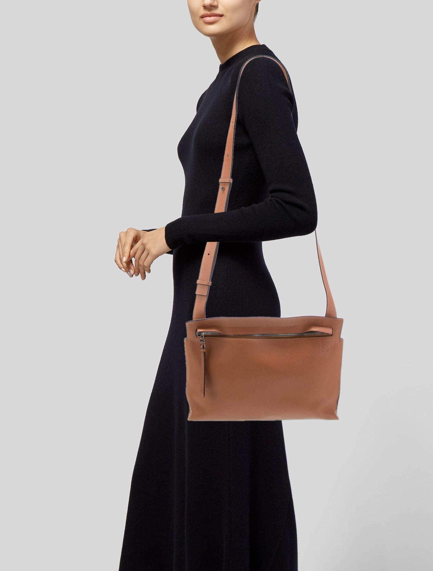 Loewe Cubi Crossbody Bag - Brown Crossbody Bags, Handbags - LOW58133 ...