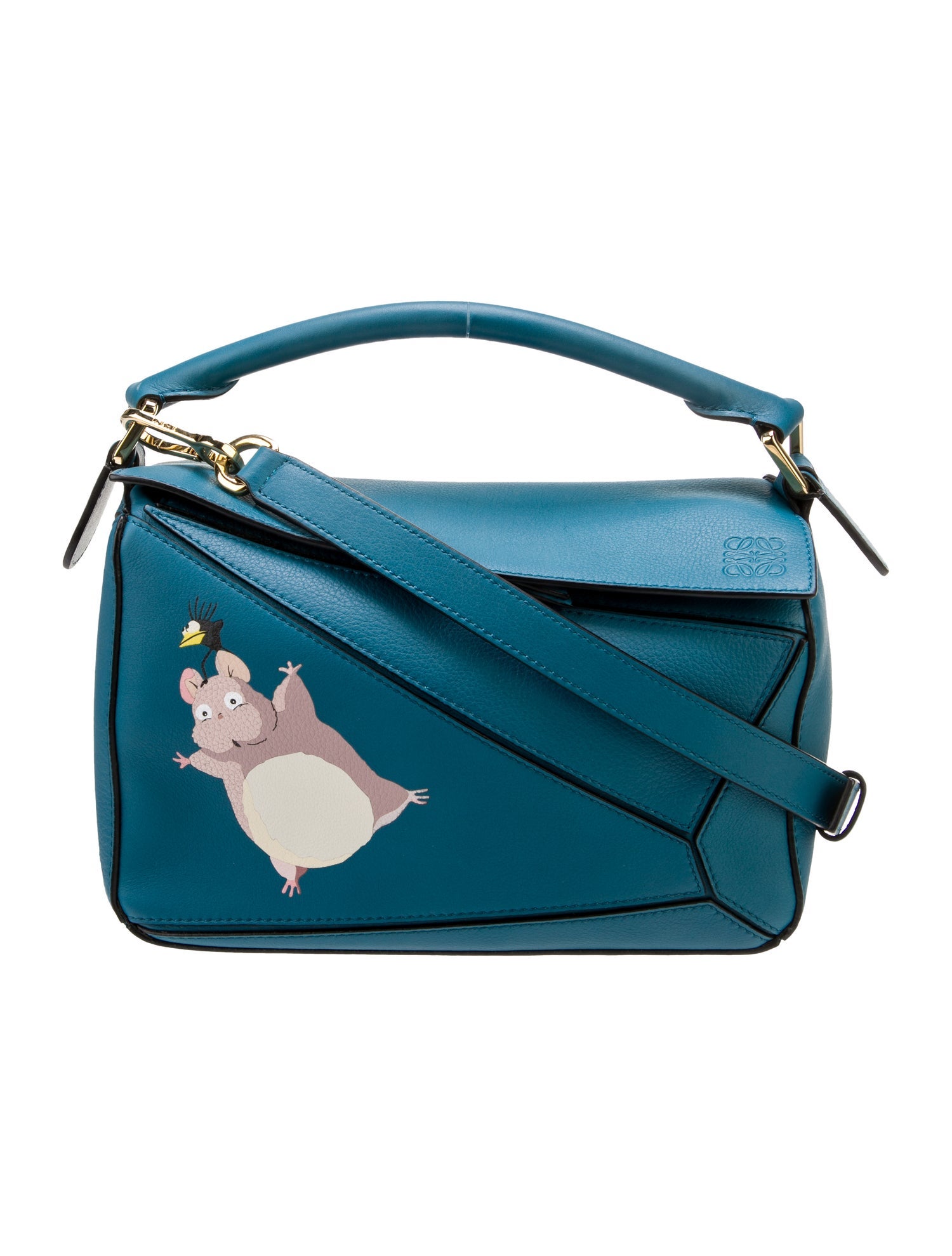 Loewe x Studio Ghibli Spirited Away 'Boh Mouse' Small Puzzle Bag - Blue ...