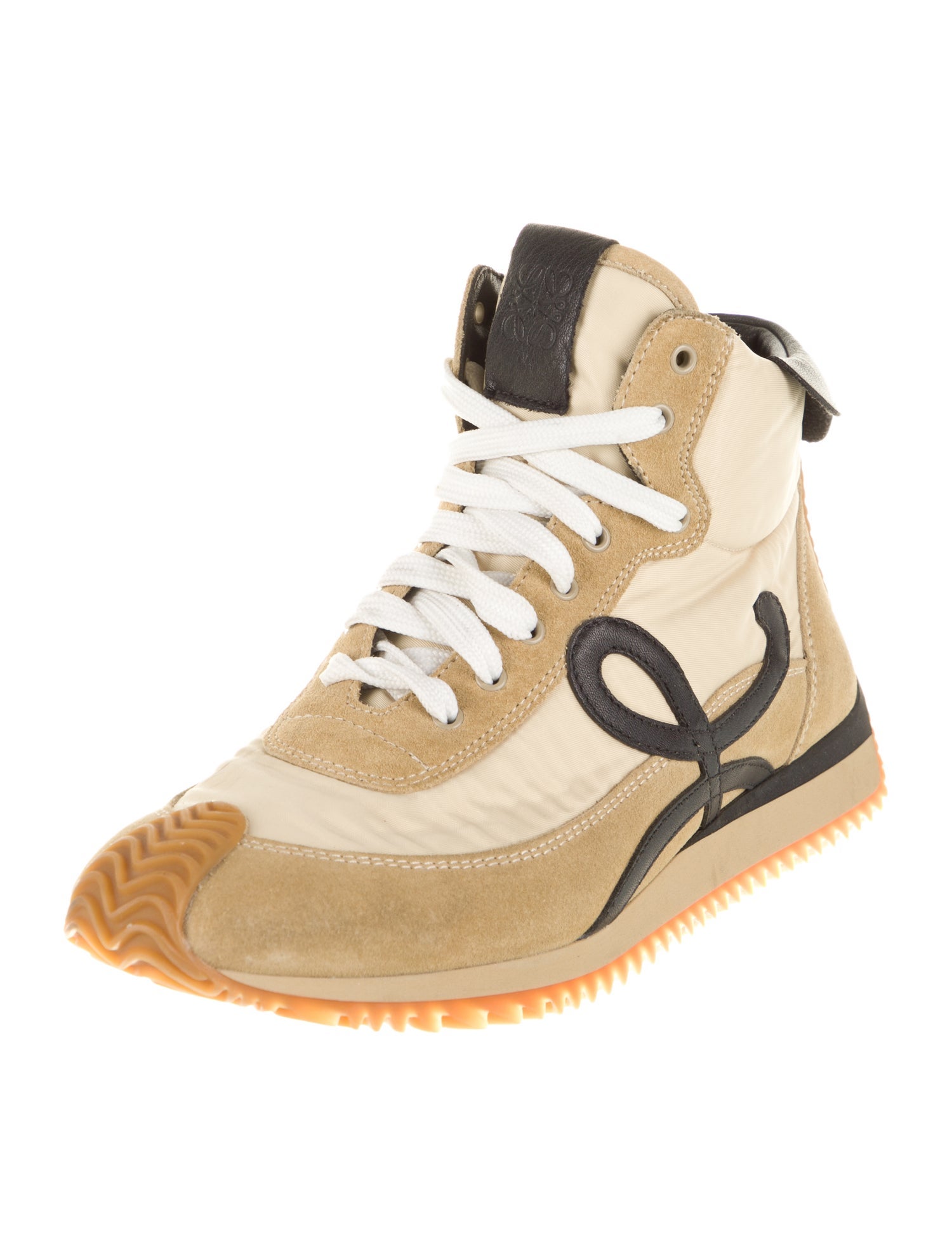 Loewe Nylon Colorblock Pattern Sneakers - Neutrals Sneakers, Shoes ...