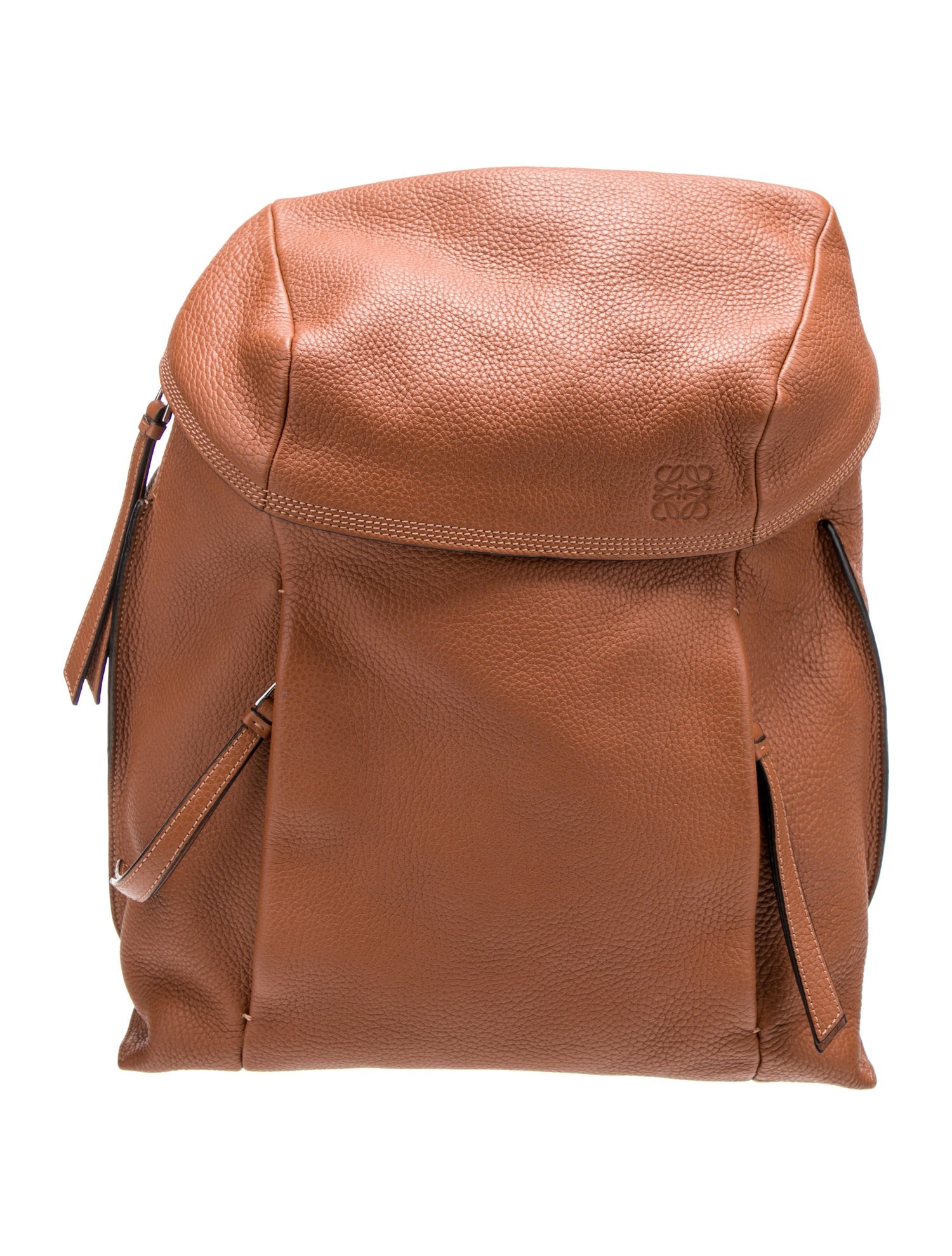 Loewe Leather Backpack - Brown Backpacks, Handbags - LOW59064 | The ...