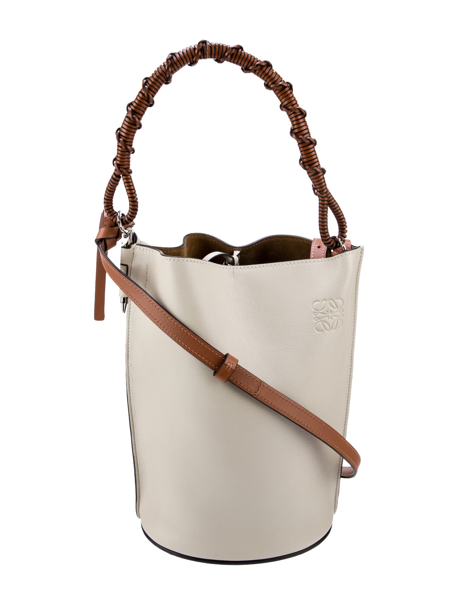Loewe Gate Handle Bucket Bag - White Bucket Bags, Handbags - LOW60049 ...