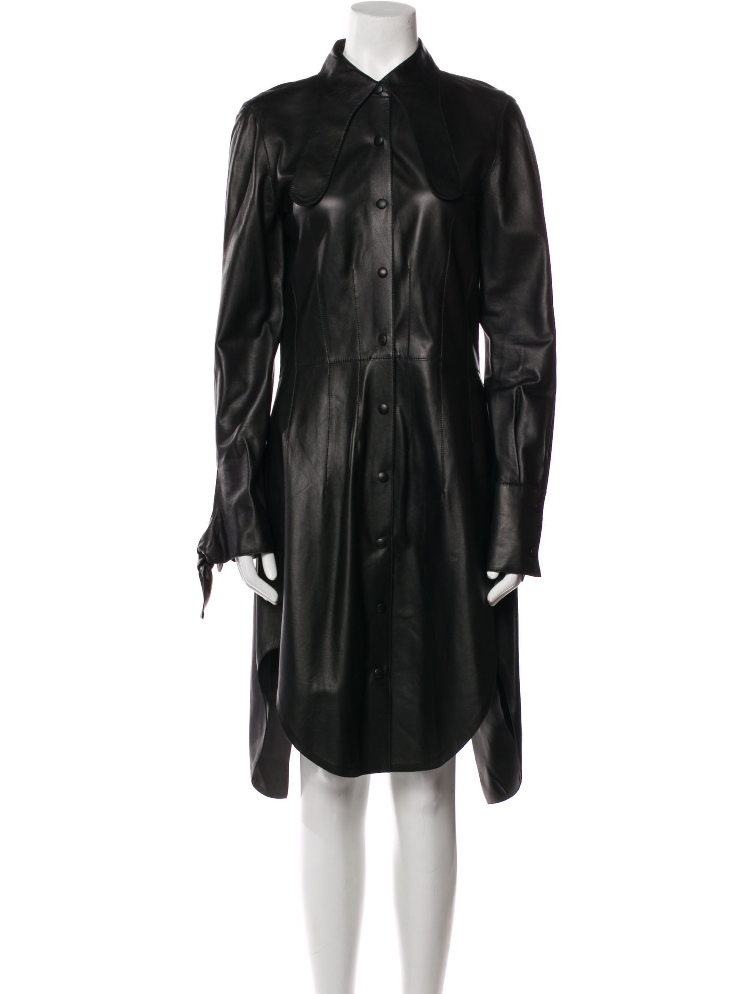 Loewe Lamb Leather Trench Coat - Brown Coats, Clothing - LOW60600 | The ...