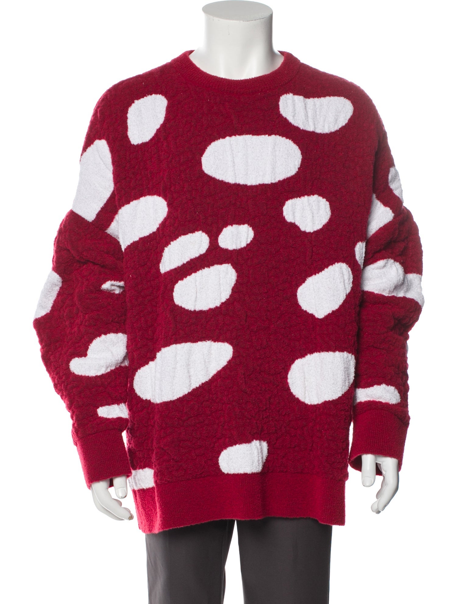 Loewe Printed Crew Neck Pullover - Red Sweaters, Clothing - LOW60729 ...