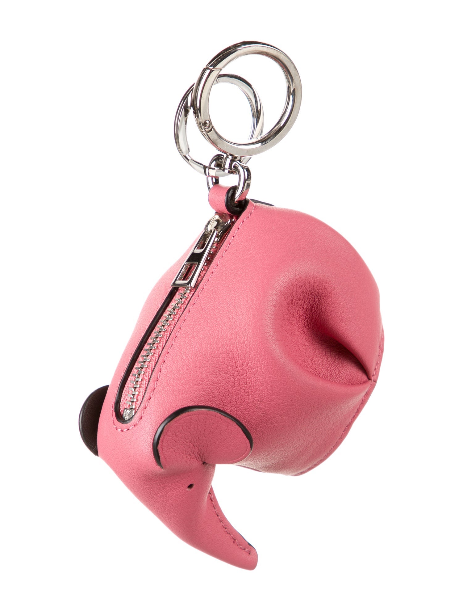 Loewe Leather Elephant Bag Charm - Pink Keychains, Accessories ...