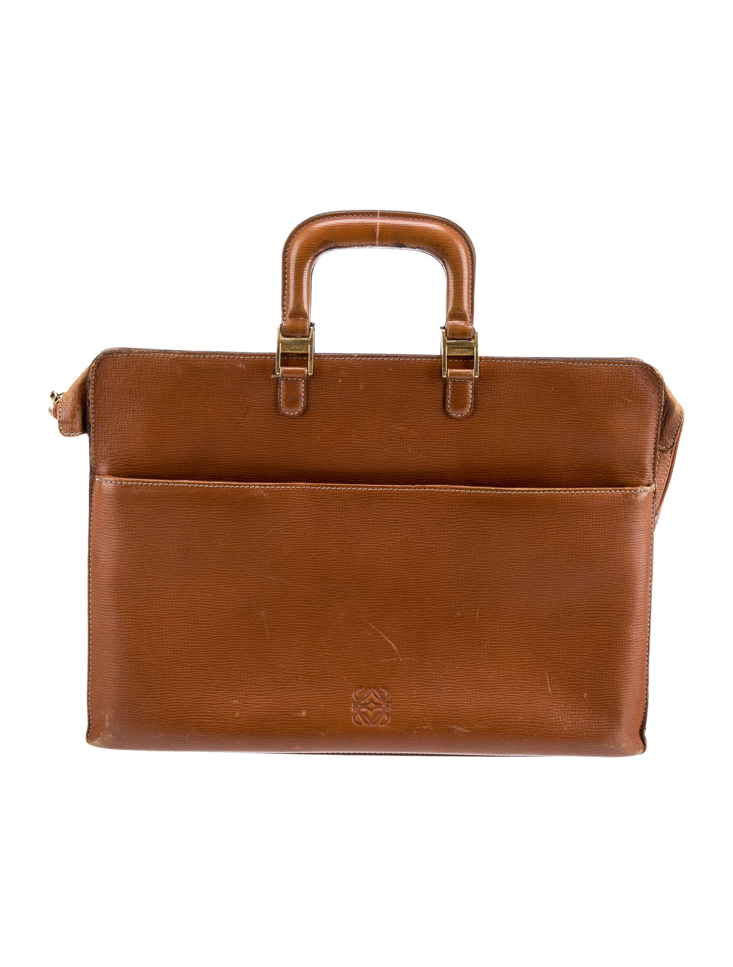 Loewe Vintage Leather Briefcase - Brown Briefcases, Bags - LOW61173 ...