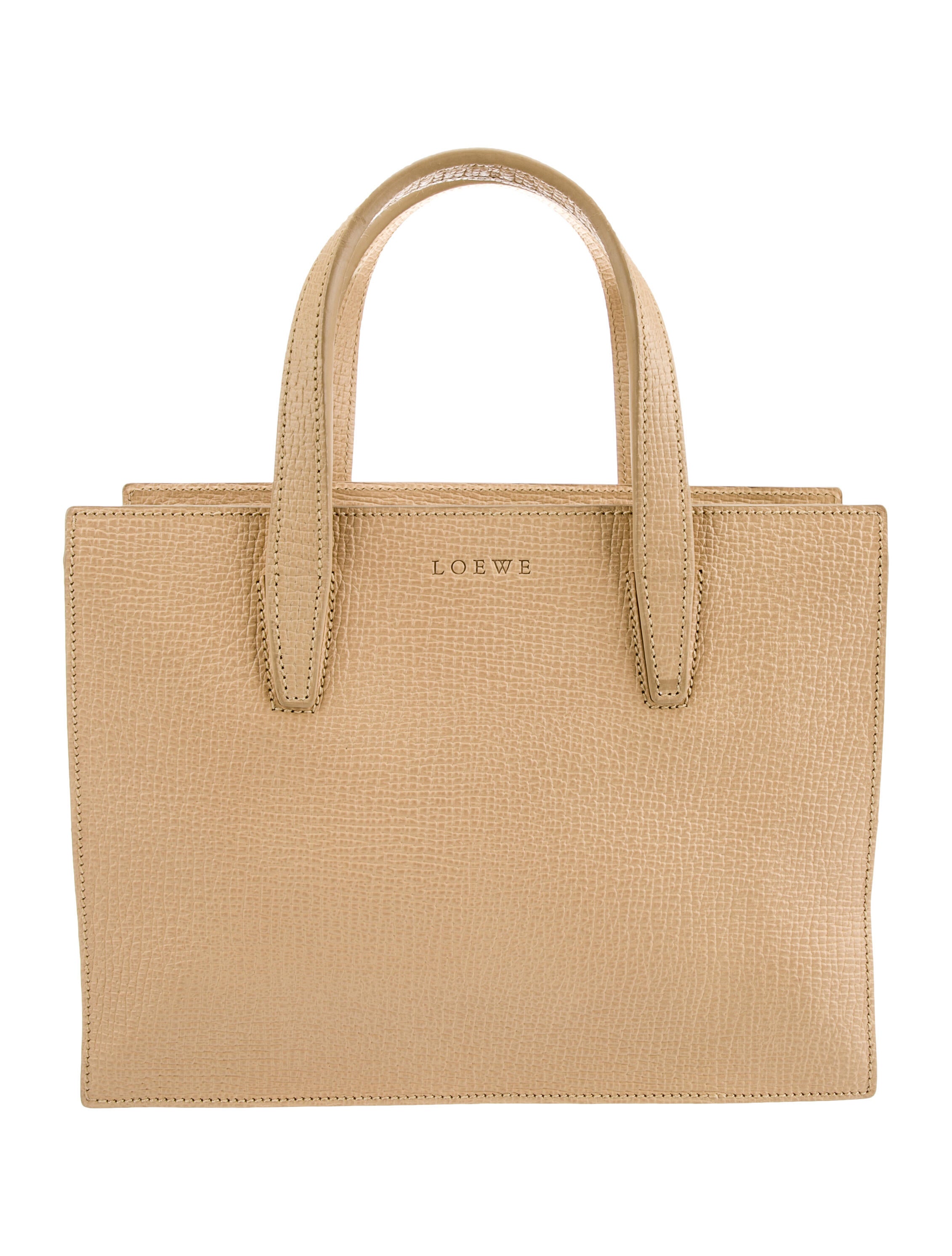 Loewe Leather Handle Bag - Brown Totes, Handbags - LOW61428 | The RealReal