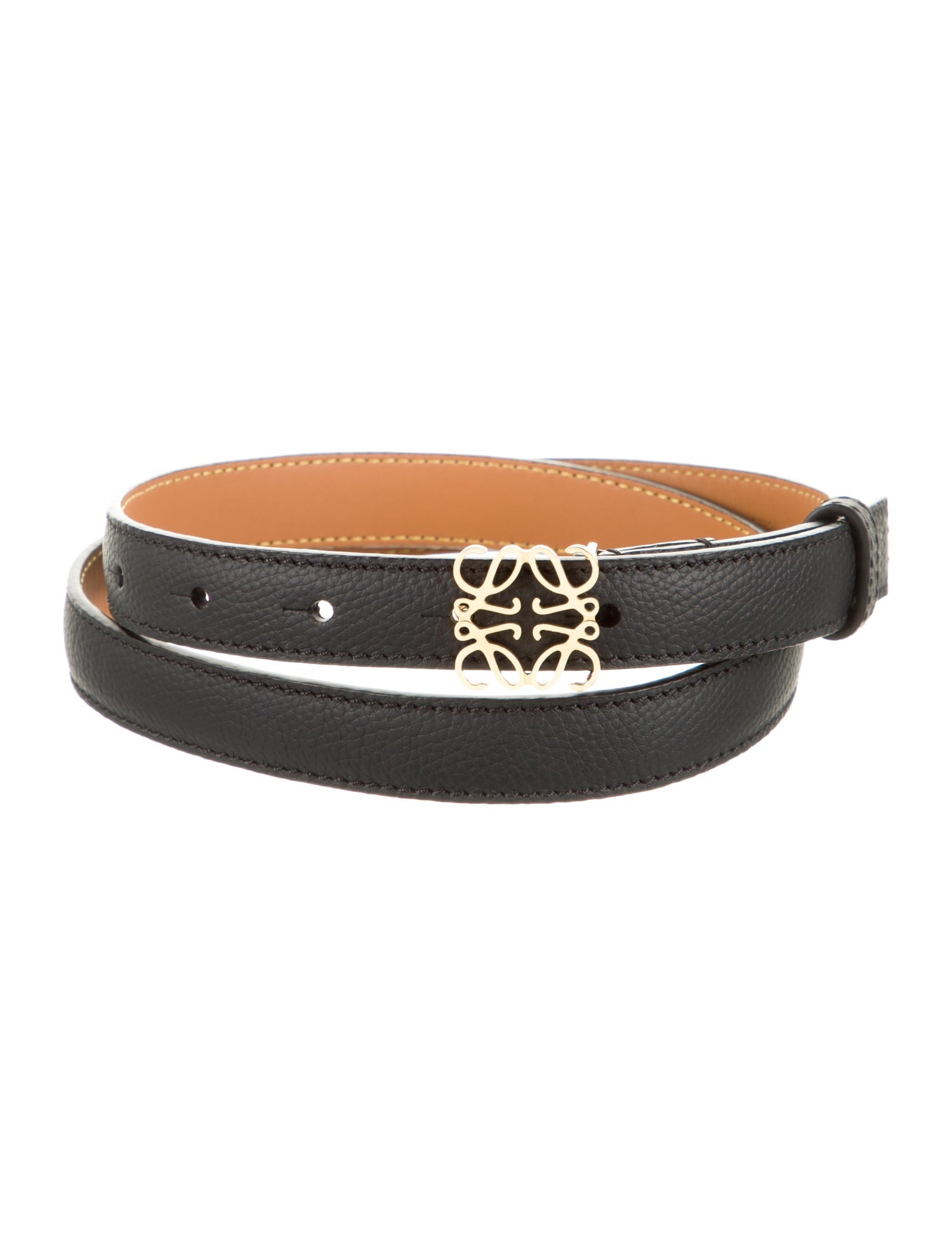 Loewe Skinny Leather Belt Kit - Black Belts, Accessories - LOW61551 | The RealReal