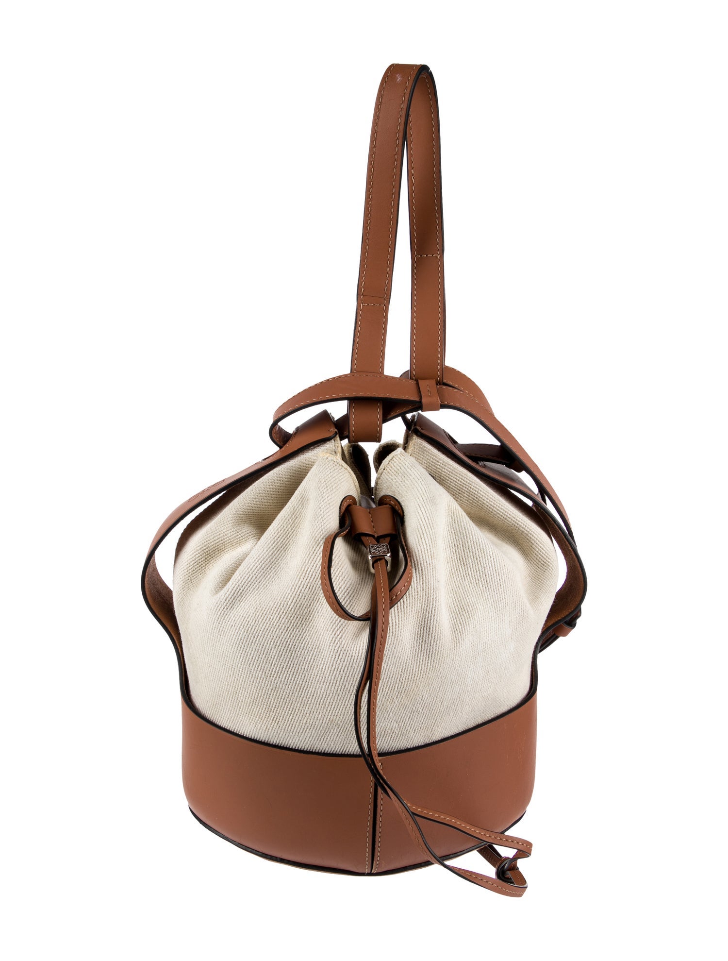 Loewe Canvas Balloon Bag - Neutrals Bucket Bags, Handbags - LOW56213 ...
