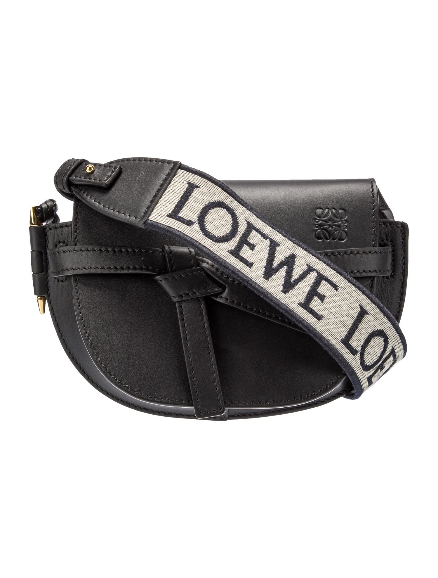 Loewe Leather Gate Mini Crossbody Bag 2022 - Black Crossbody Bags ...