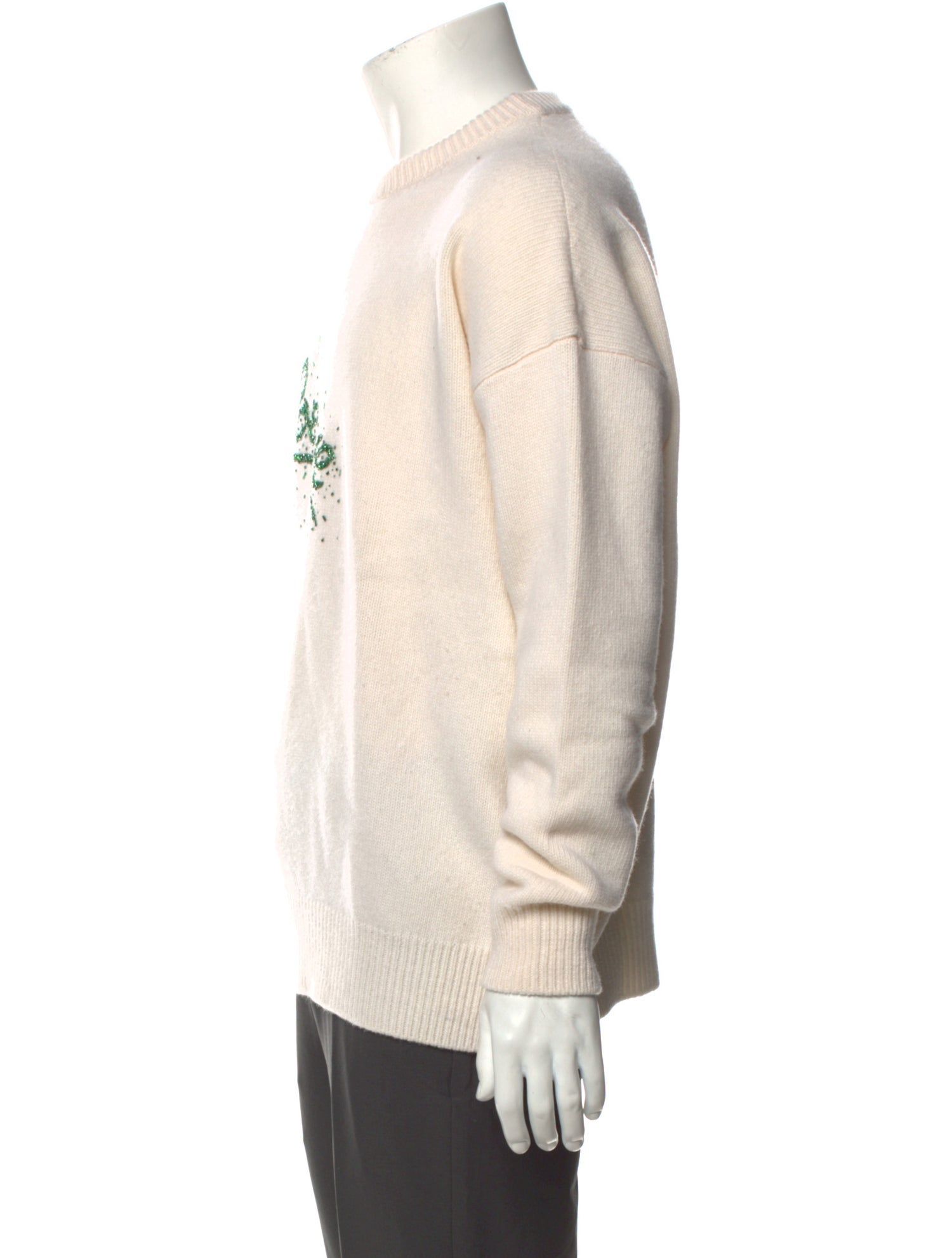 Loewe Beaded Logo Graphic Print Pullover - Neutrals Sweaters, Clothing ...