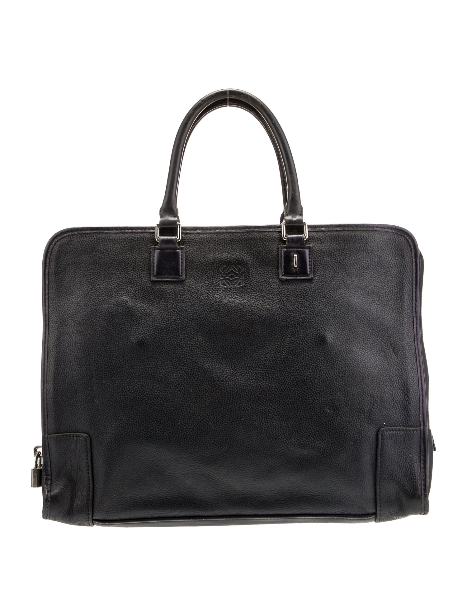 Loewe Leather Briefcase - Blue Briefcases, Bags - LOW66892 | The RealReal