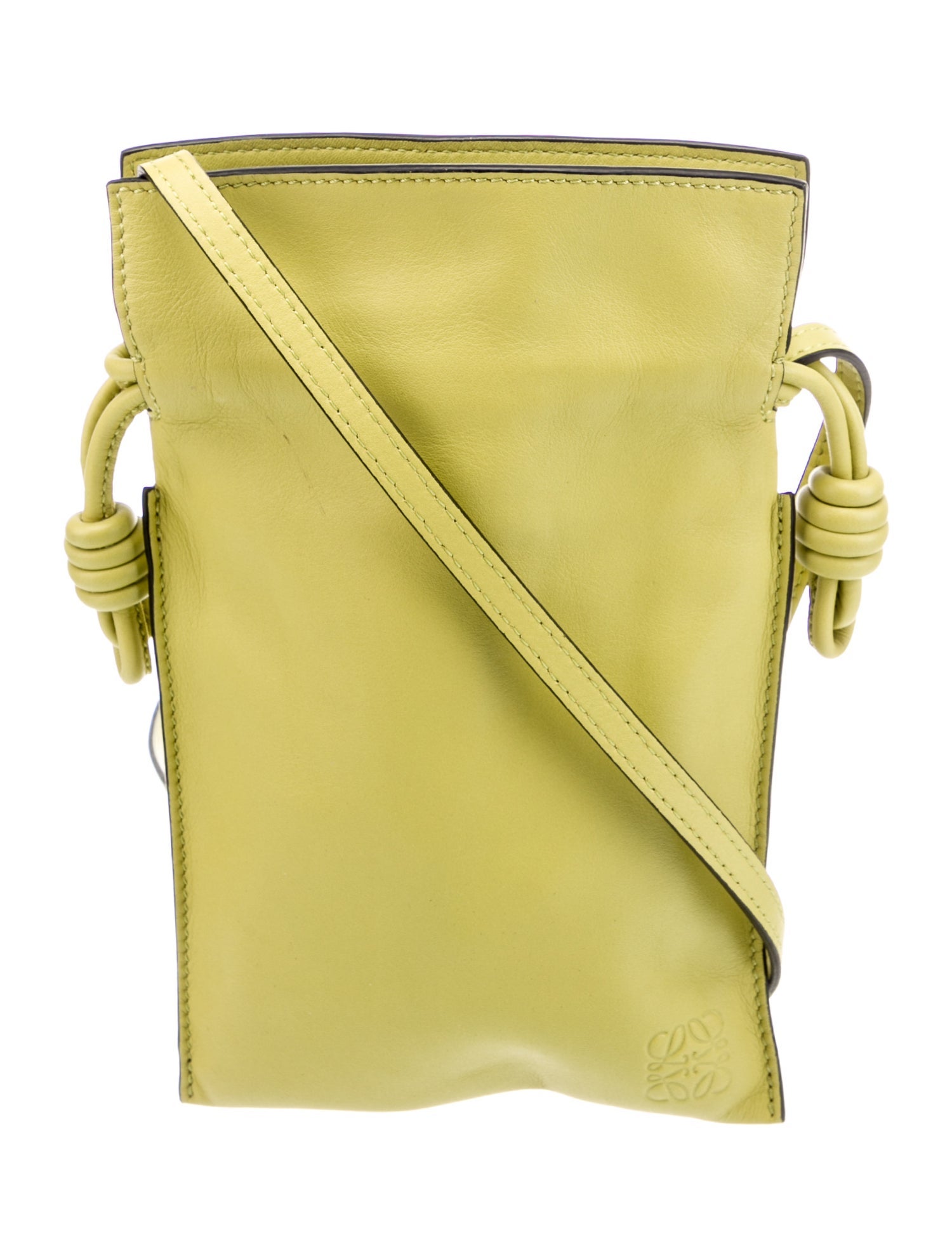 Loewe Calfskin Flamenco 2021 - Green Crossbody Bags, Handbags ...